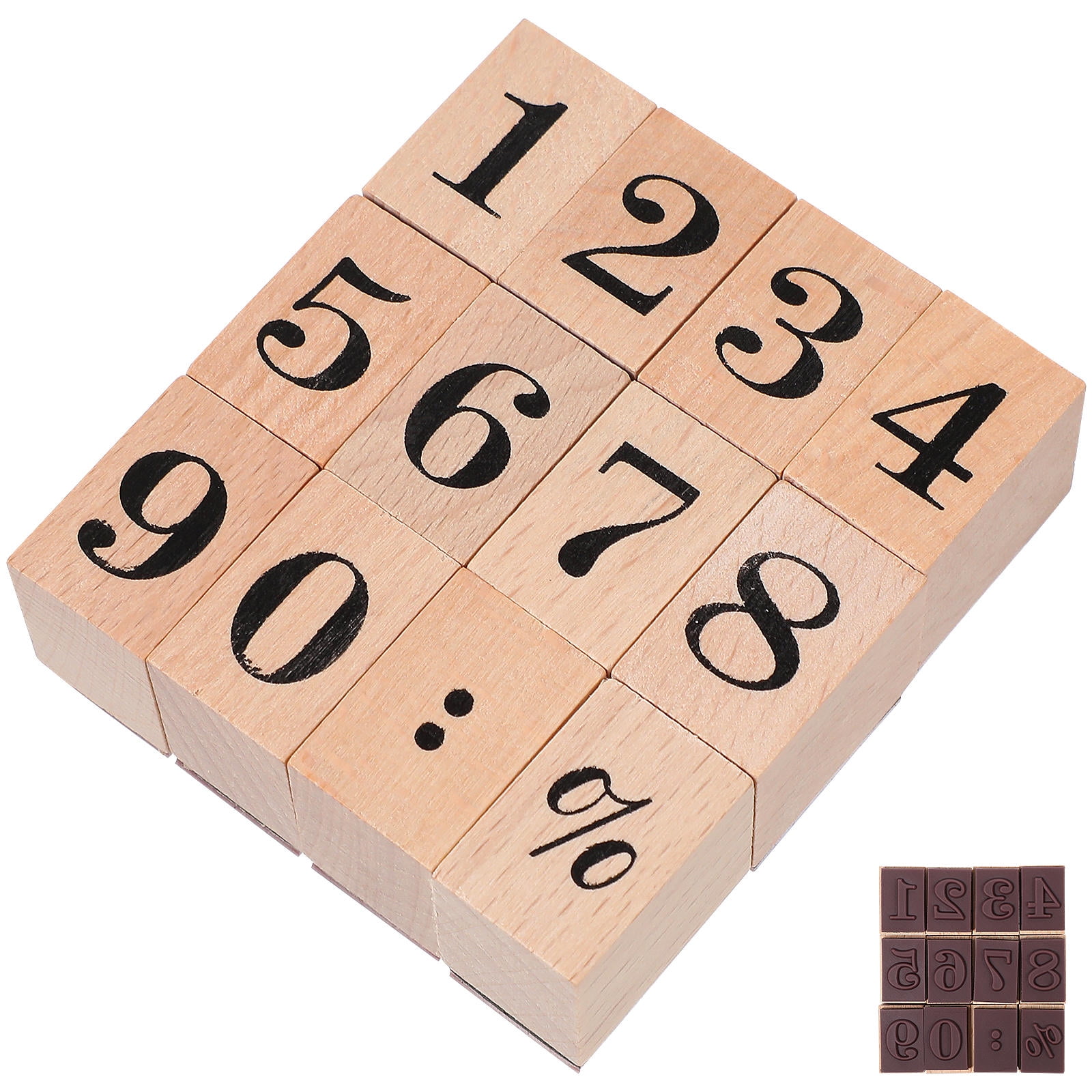 BESTONZON DIY Stamps Rubber Stamps Set Assorted Color 1 Set - Walmart.com