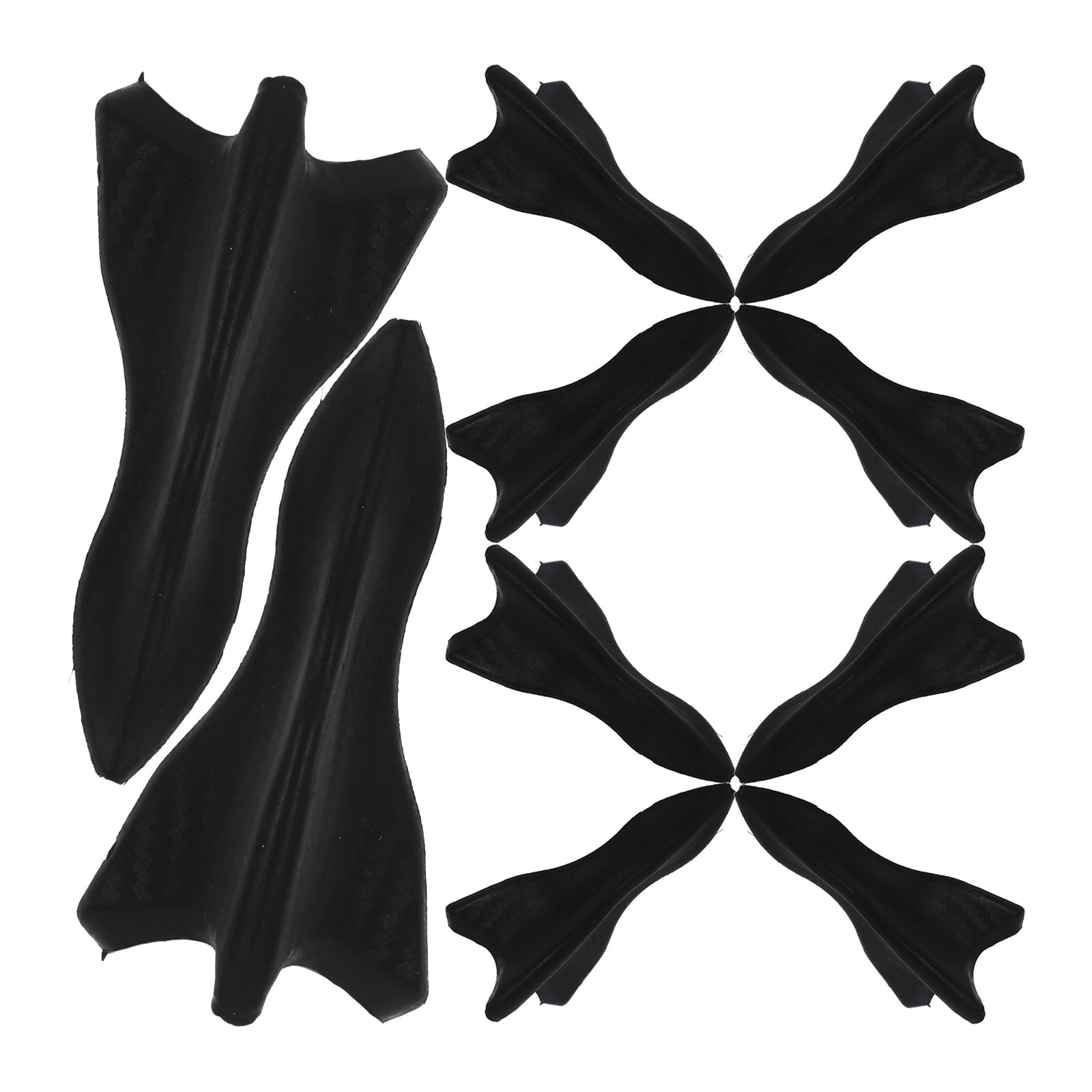BESTONZON Car Exterior Decoration Black 10Set 3.1x1.6x0.9In ABS ...