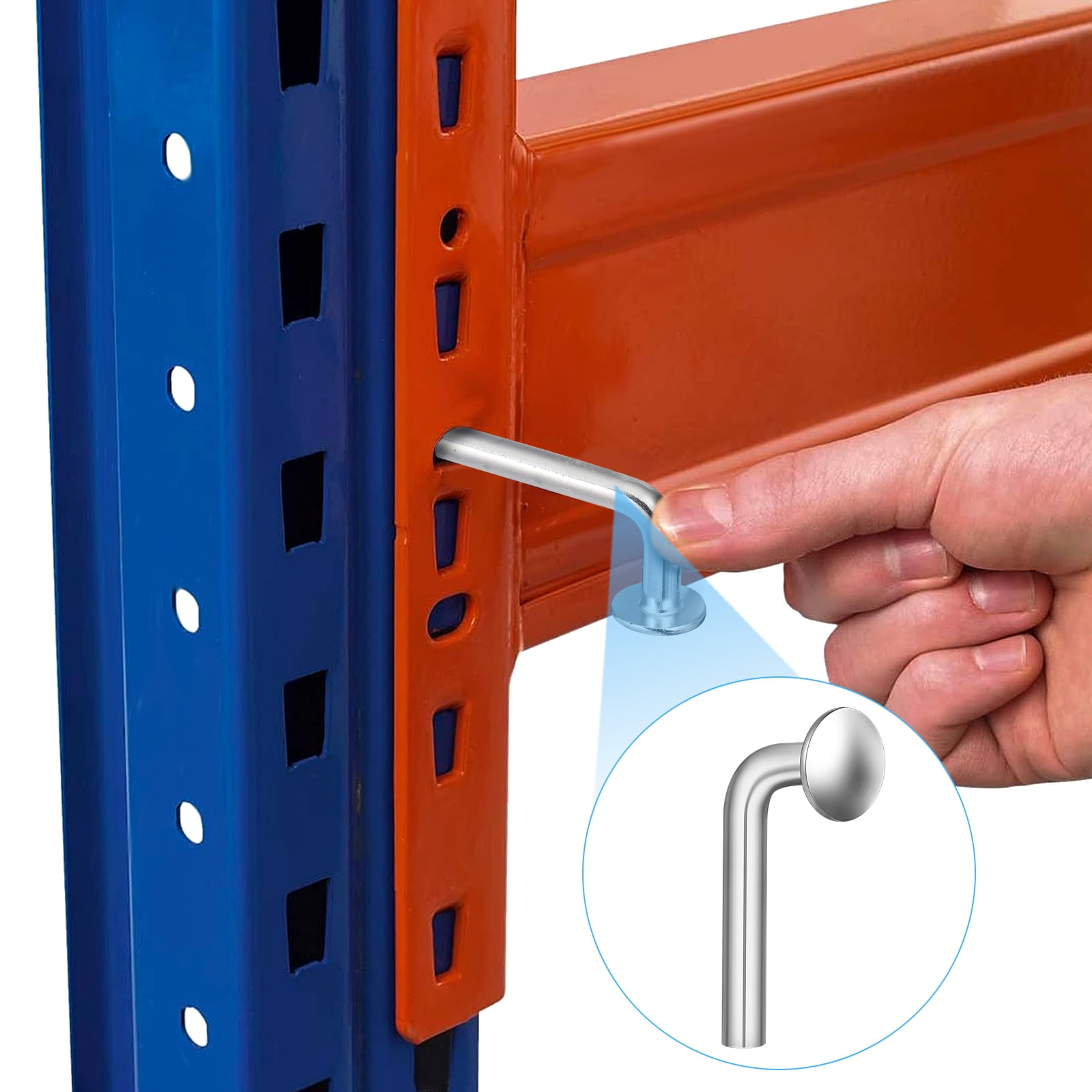 BESTONZON 100pcs Rack And Shelving Safety Pin Silver Iron For Pallet ...