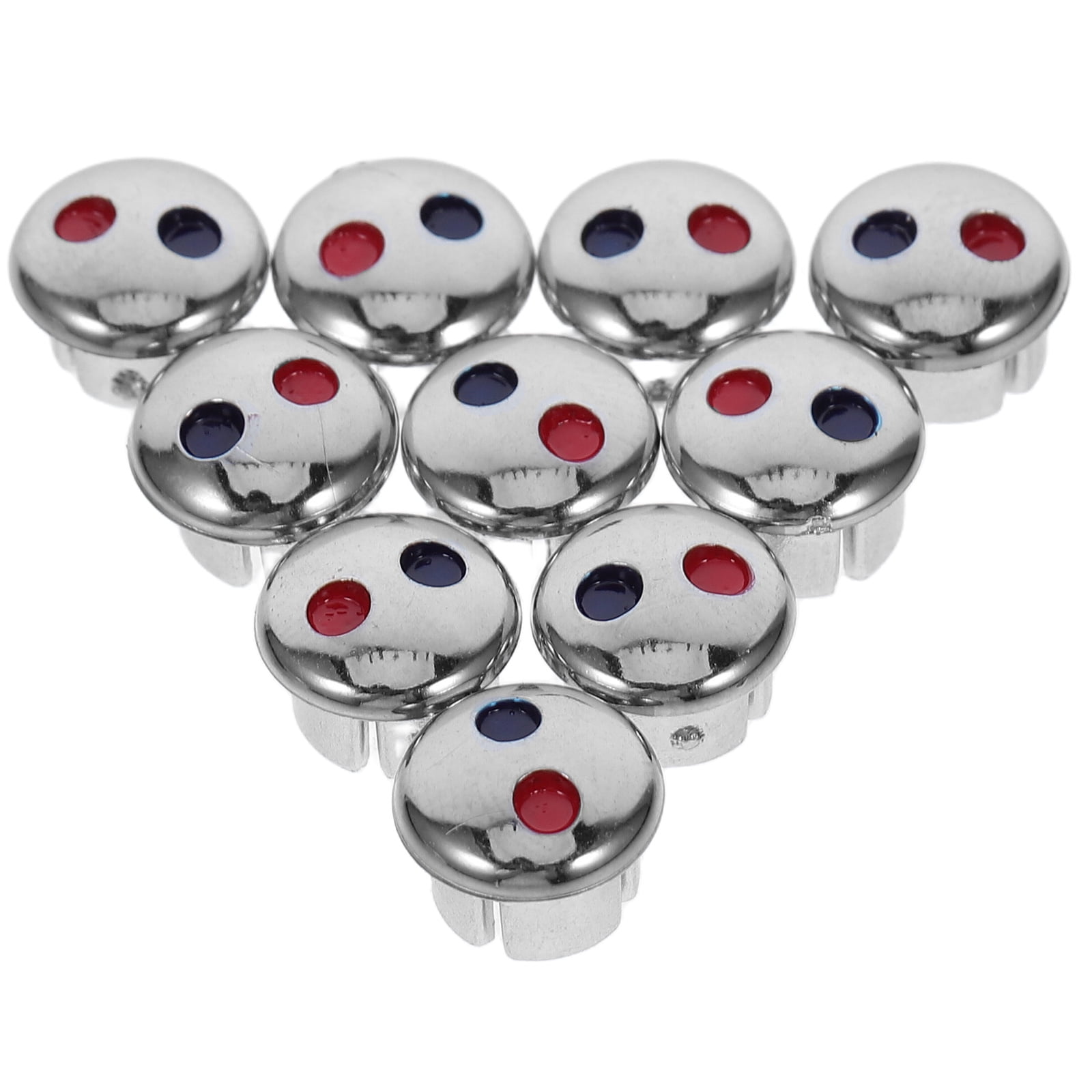 BESTONZON 10Pcs Blue Faucet Handle Index Buttons ABS Temperature ...