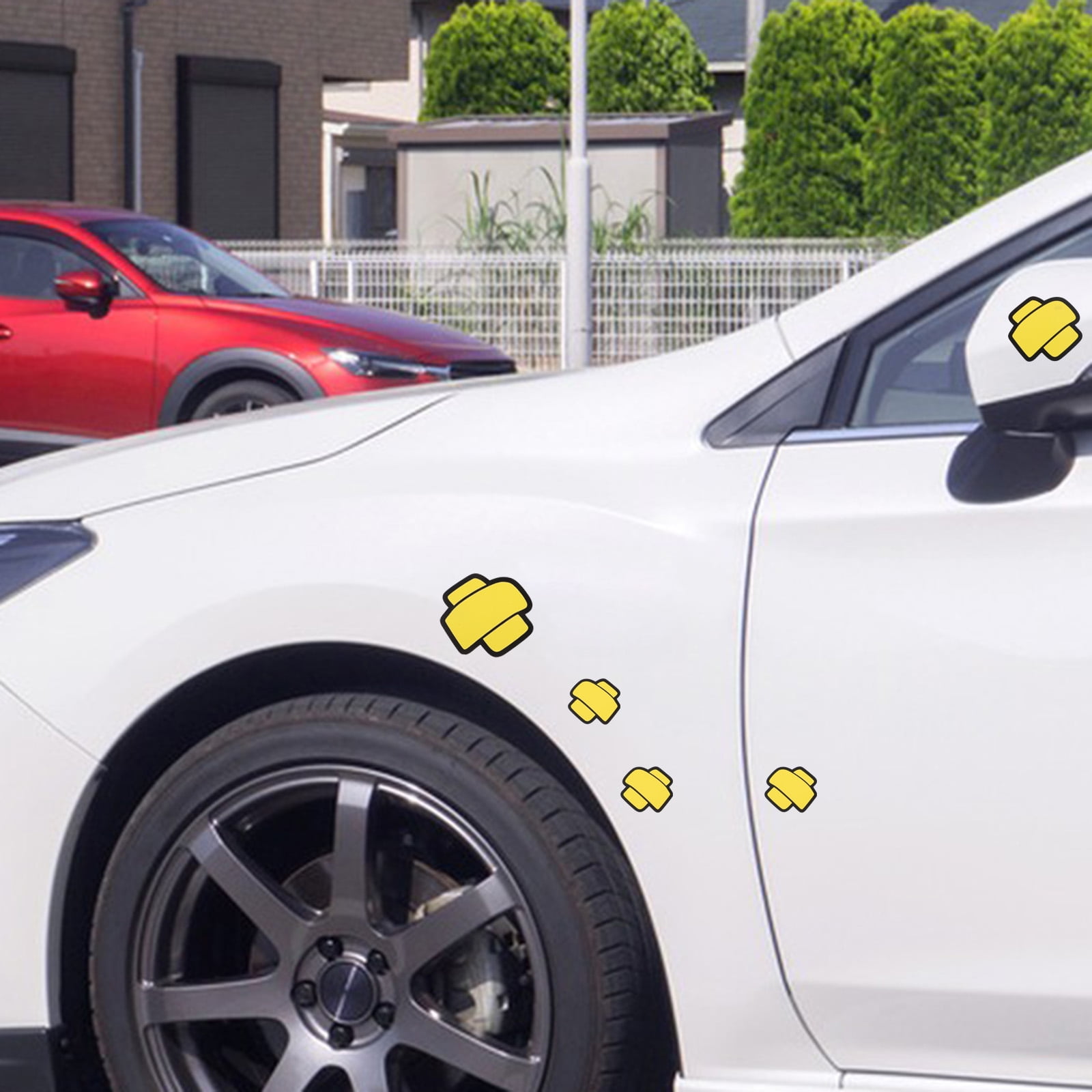 BESTONZON 11Pack Creative Design Car Bandage Sticker Yellow PUC ...