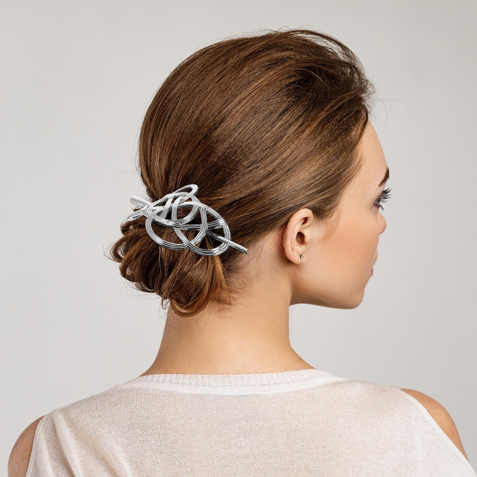 BESTONZON 1Pack Alloy Headdress Zinc Alloy Hairpin Hairstyle Creation ...