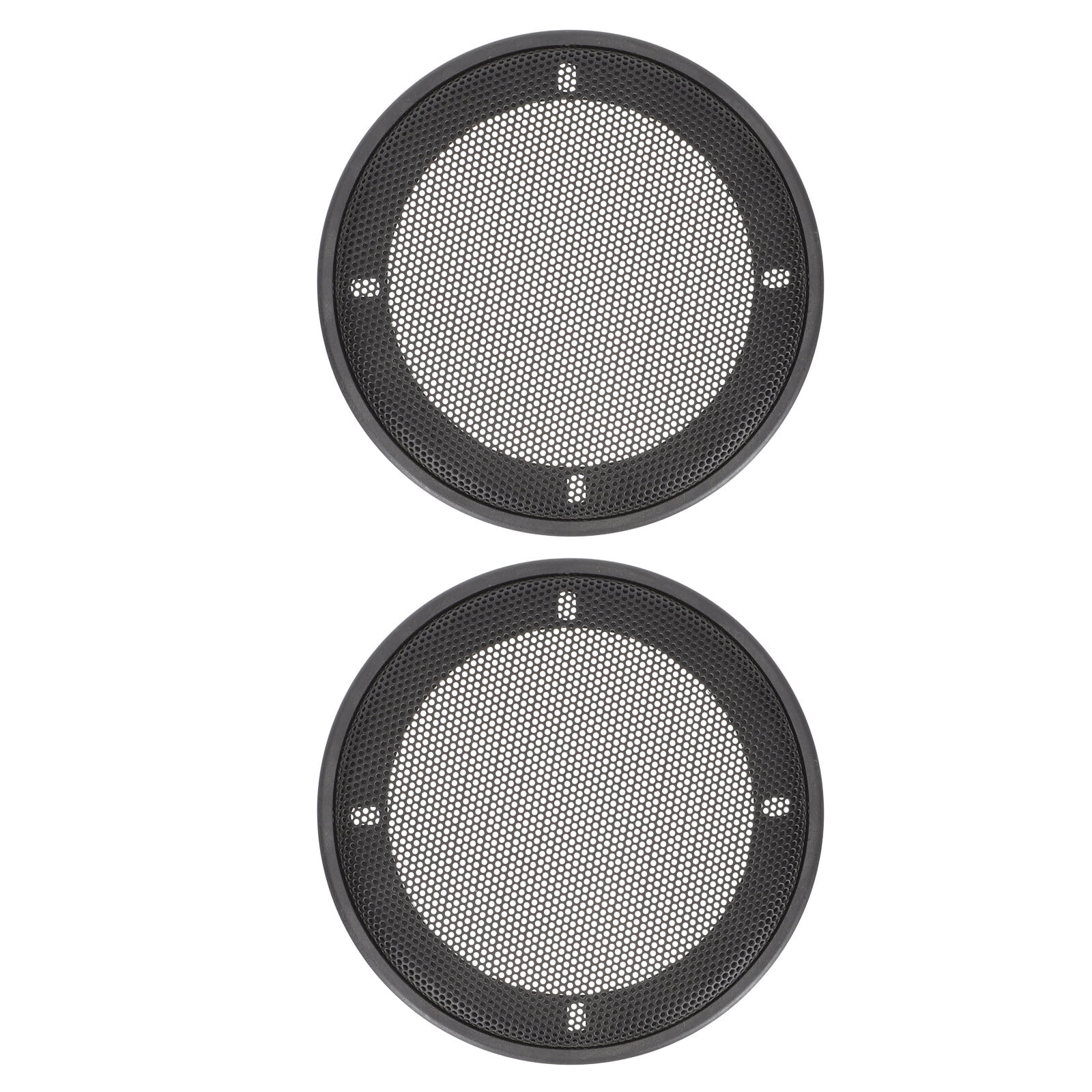 BESTONZON 2Pcs Subwoofer Modification Net Covers Black Plastic Iron ...