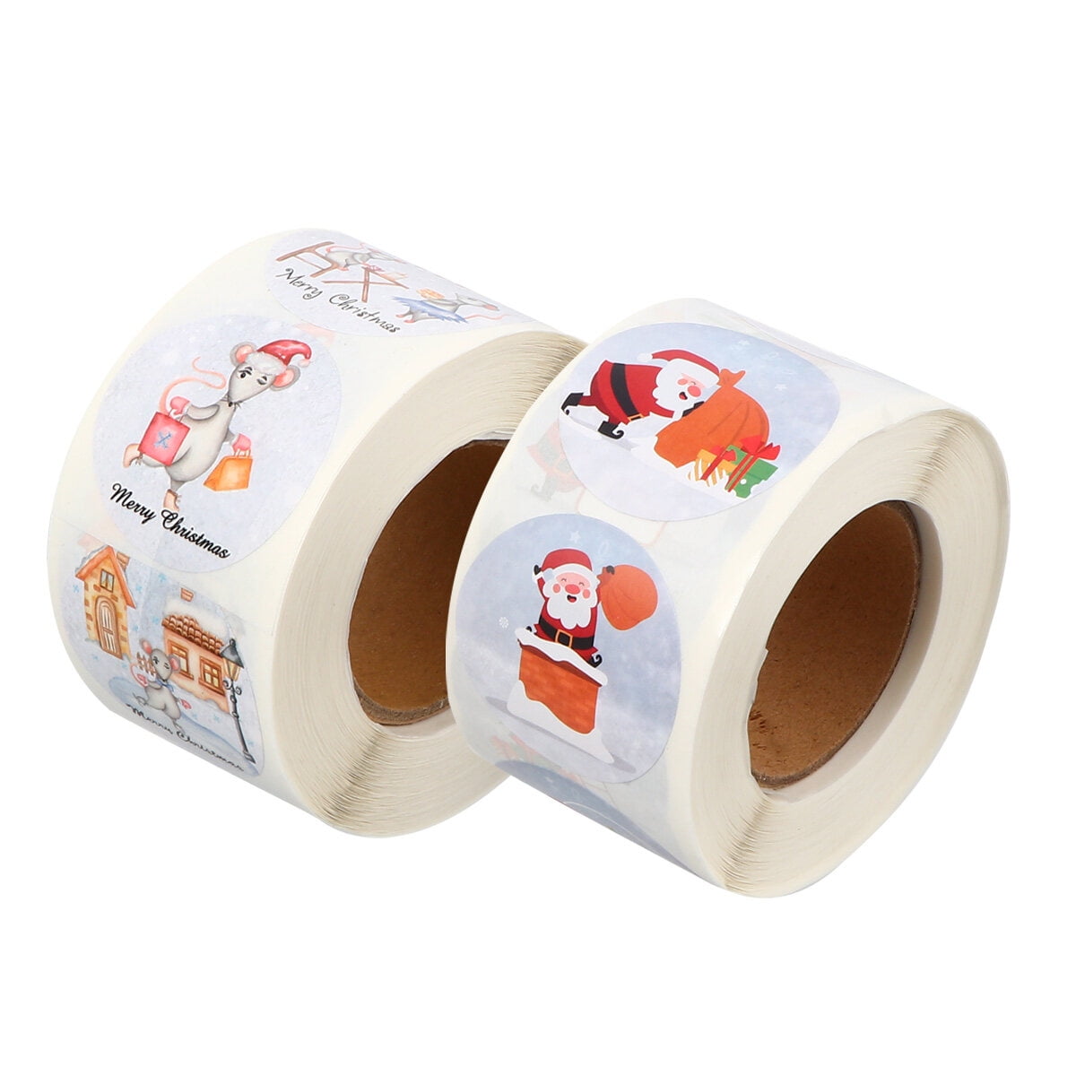 BESTONZON 2 Rolls Christmas Theme Sealing Sticker Self Adhesive Label ... BESTONZON 2 Rolls Christmas Theme Sealing Sticker Self Adhesive Label ...
