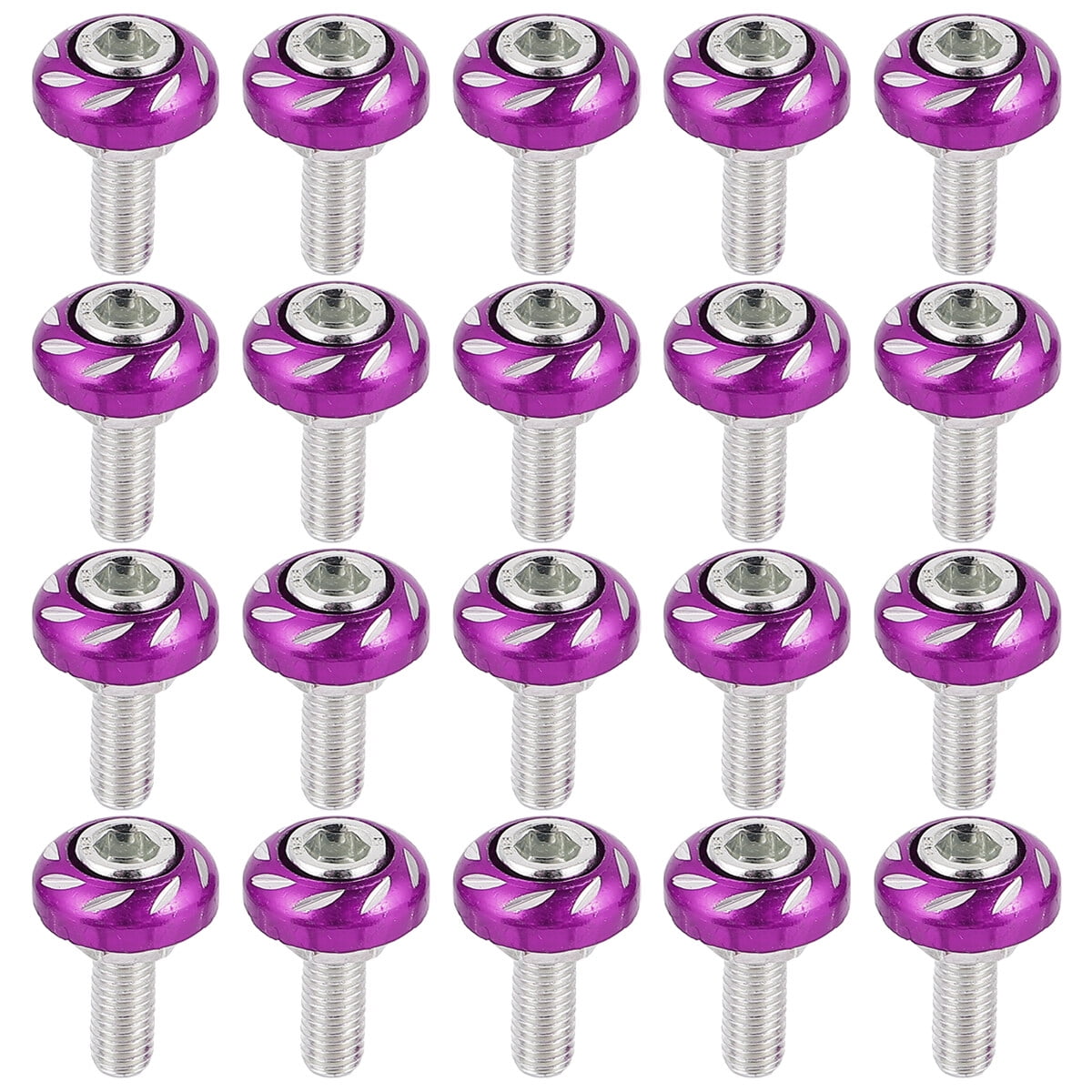 BESTONZON 20pcs 6mm License Plate Screw Colorful Screw Decoration for ...