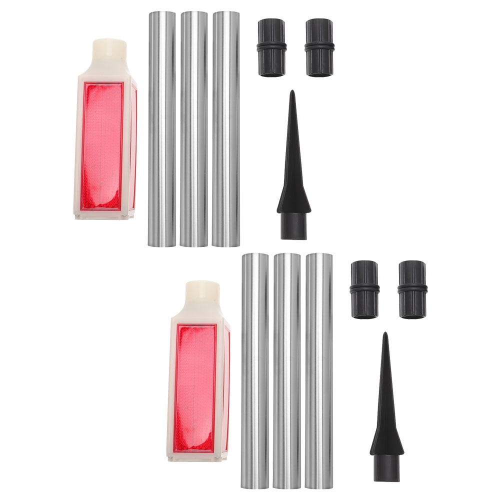 BESTONZON 2PCS Solar Driveway Markers Solar Powered Driveway Warning ...