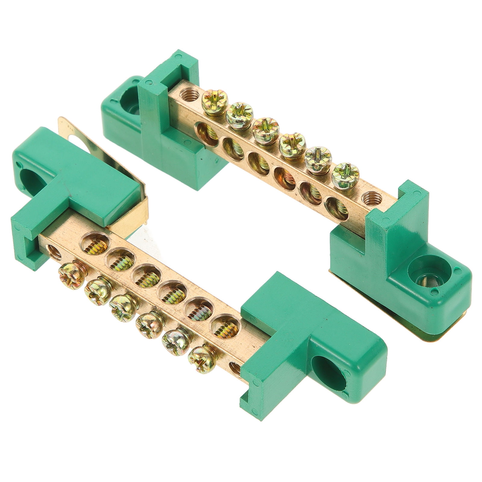 BESTONZON 2Pcs Power Distribution Blocks Electrical Grounding Copper for Distribution Box ...