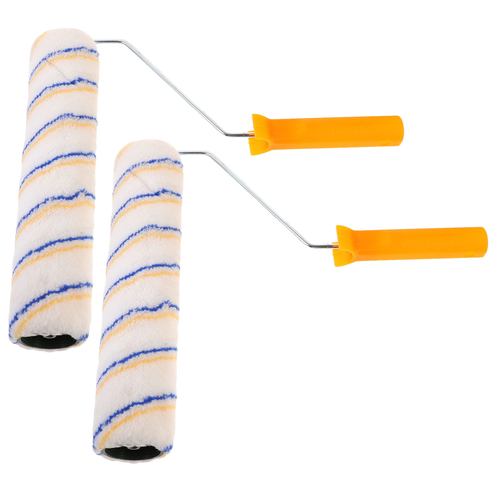 BESTONZON 2Pcs Roller Brush Wall Paint Brush Set with Handle for Smooth ...
