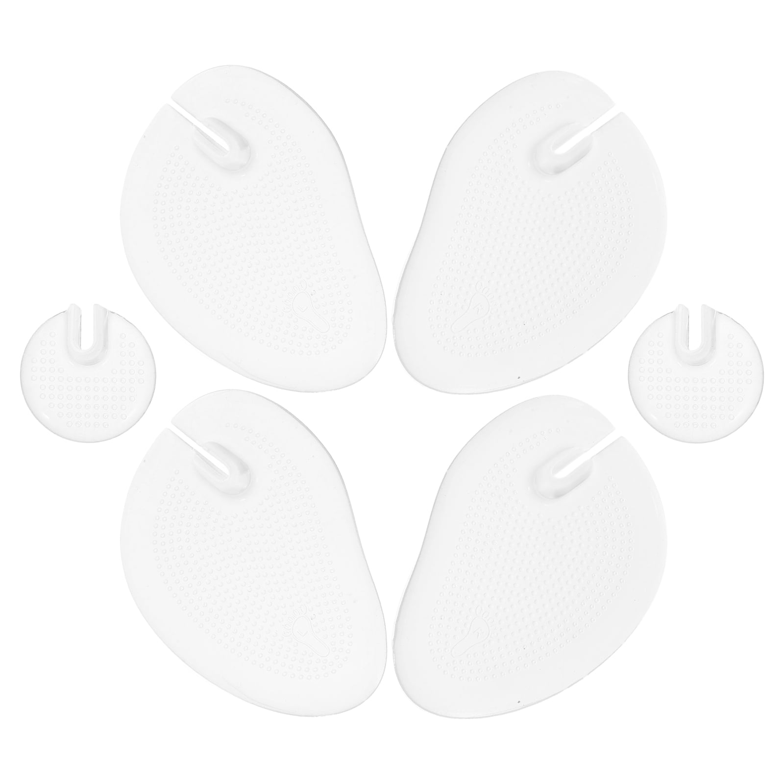 BESTONZON 3 Pair of Sandal Cushions Transparent GEL Anti-slip Forefoot ...