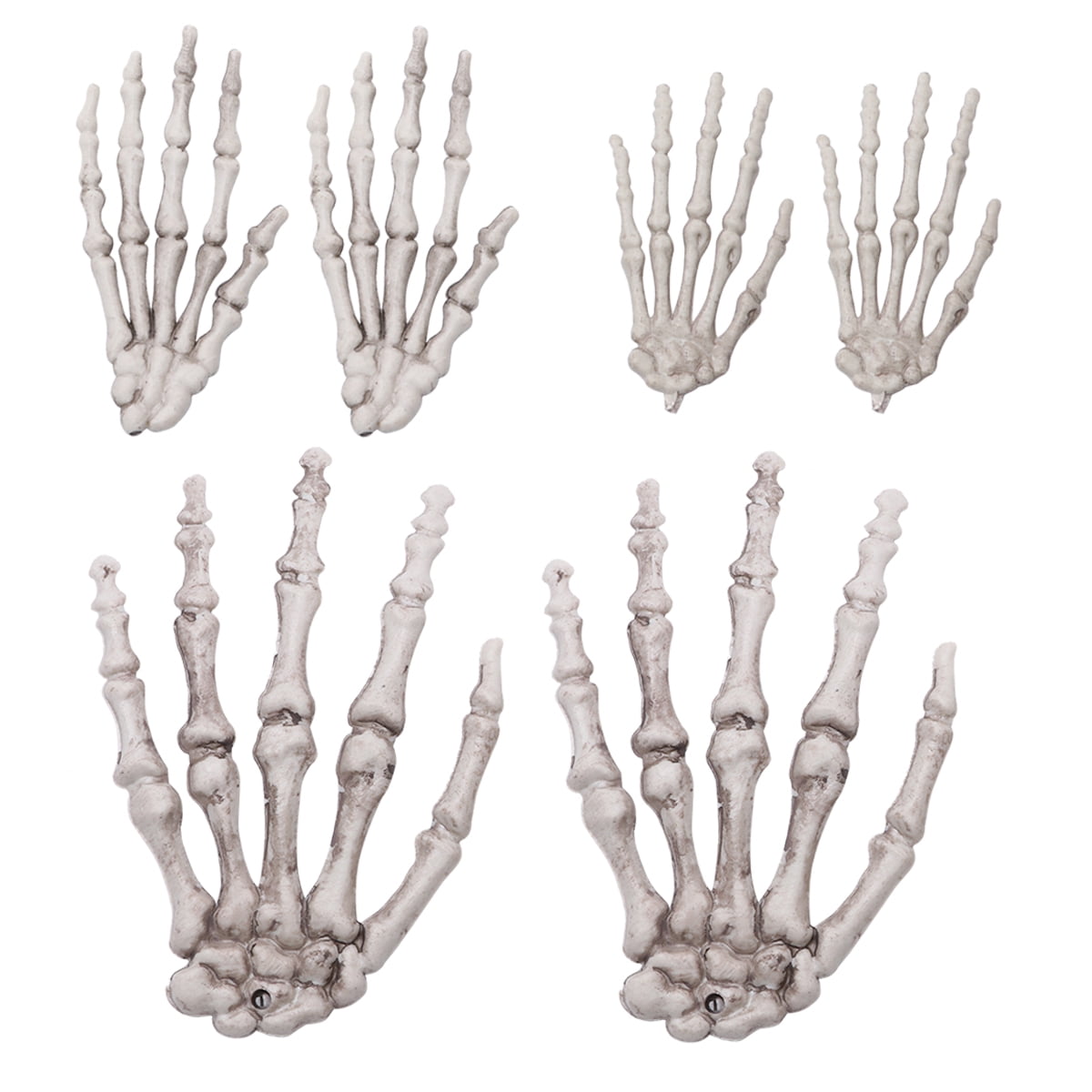 BESTONZON 3 Pairs Skeleton Hand Ornament Halloween Tricky Decor Props ...