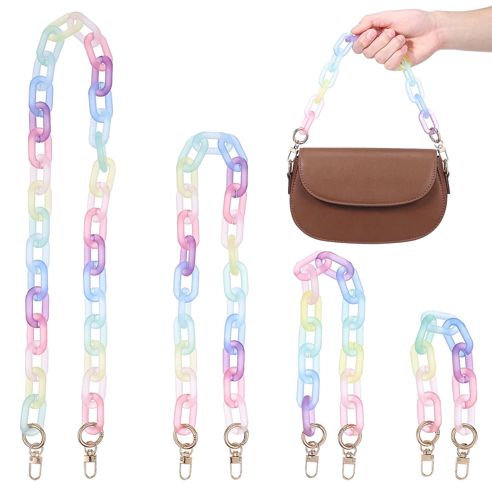 BESTONZON Bag Chains Resin 4 Pcs 44in - Walmart.com
