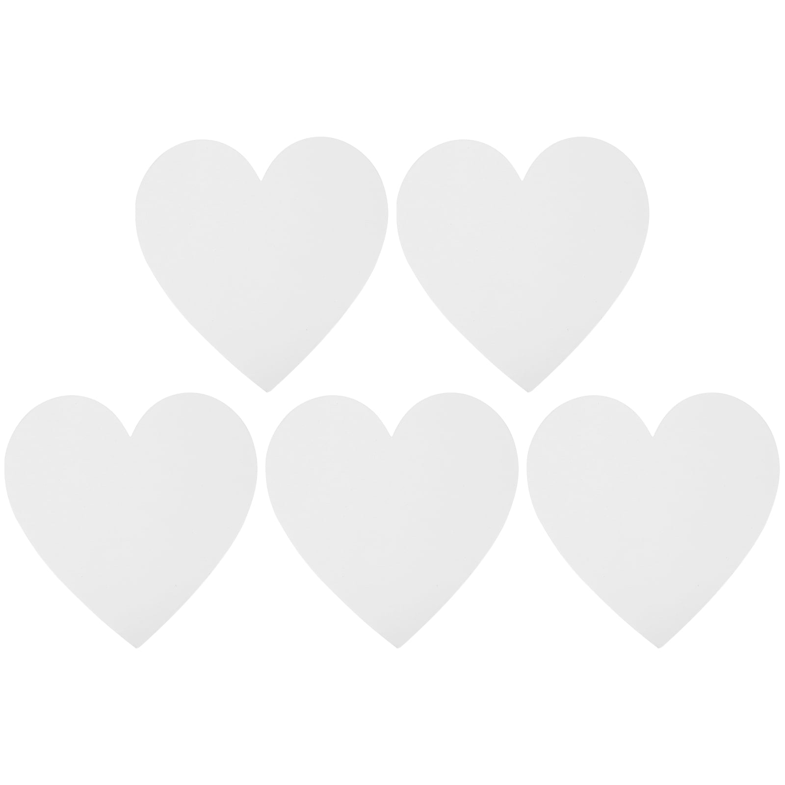 BESTONZON 5Pcs Heart Shape Cotton Drawing Boards White Artist Boards ...
