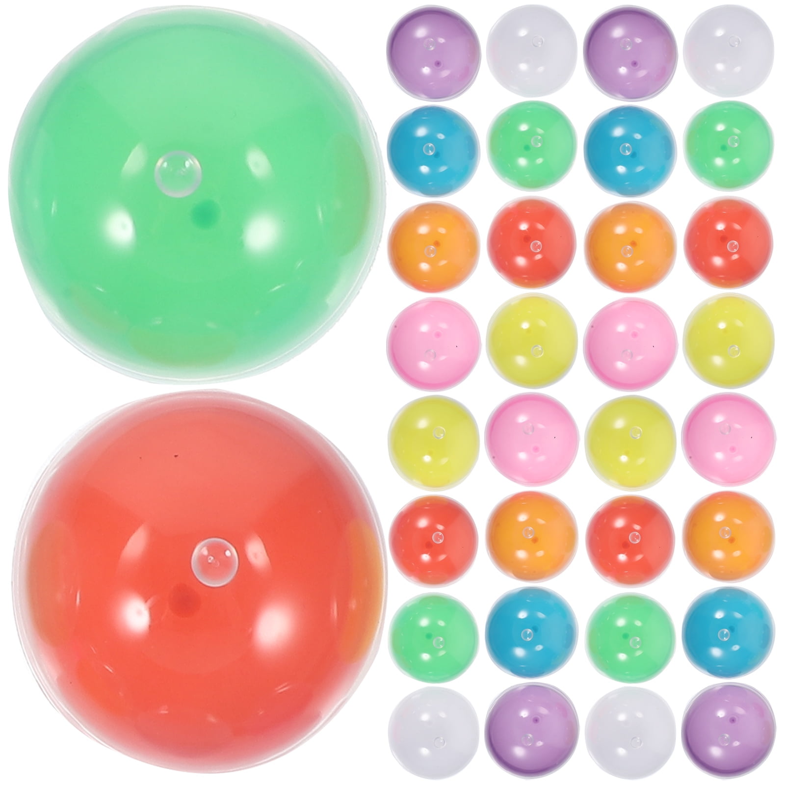BESTONZON 50pcs Vending Machine Round Capsules Assorted Color PP ...
