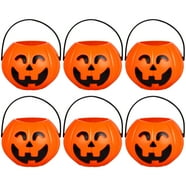 24pcs Halloween Small Plastic Pumpkin Buckets for Children Trick or ...