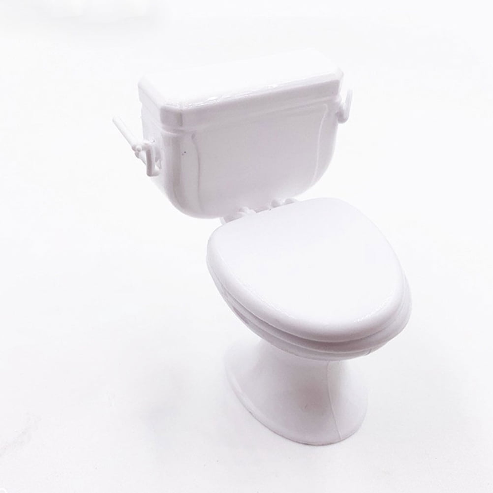 BESTONZON 8pcs Mini Toilet Dollhouse Furniture Decorative Item for ...