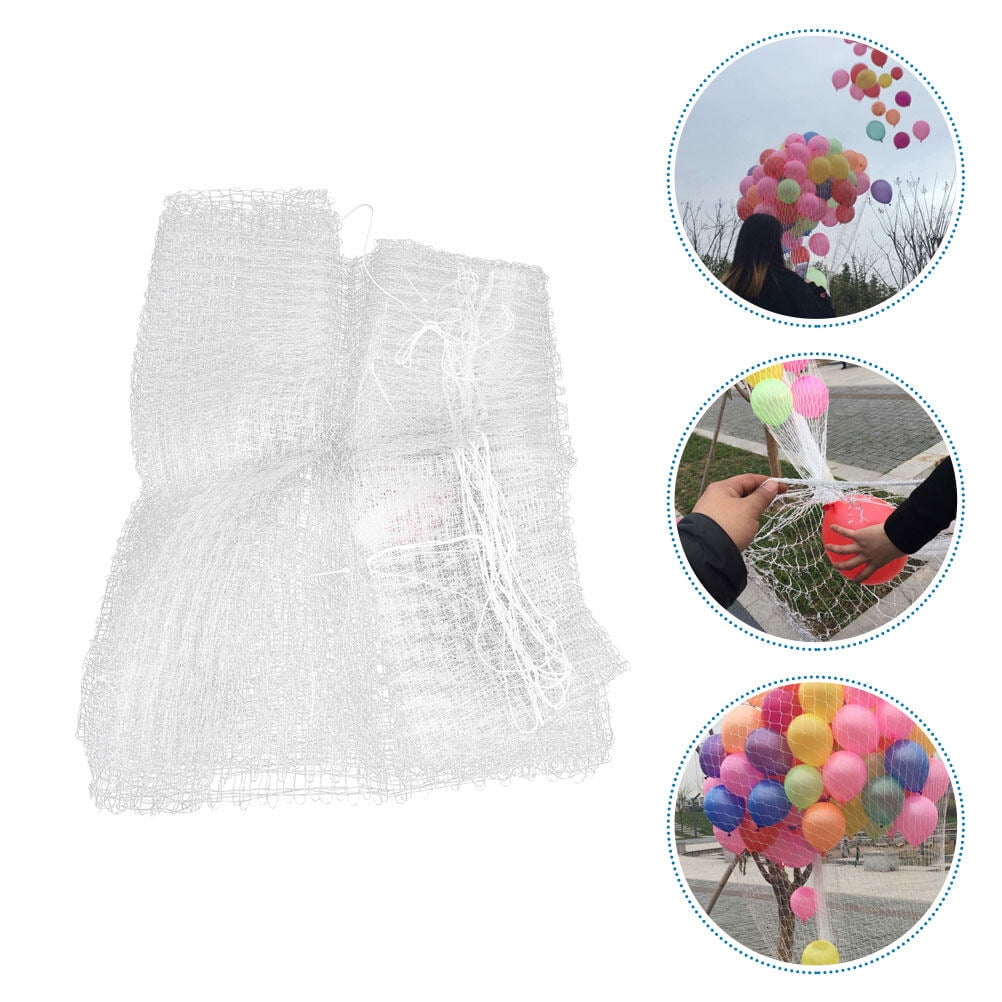 BESTONZON Balloon Drop Nets Plastic White for Balloon Storage during ...