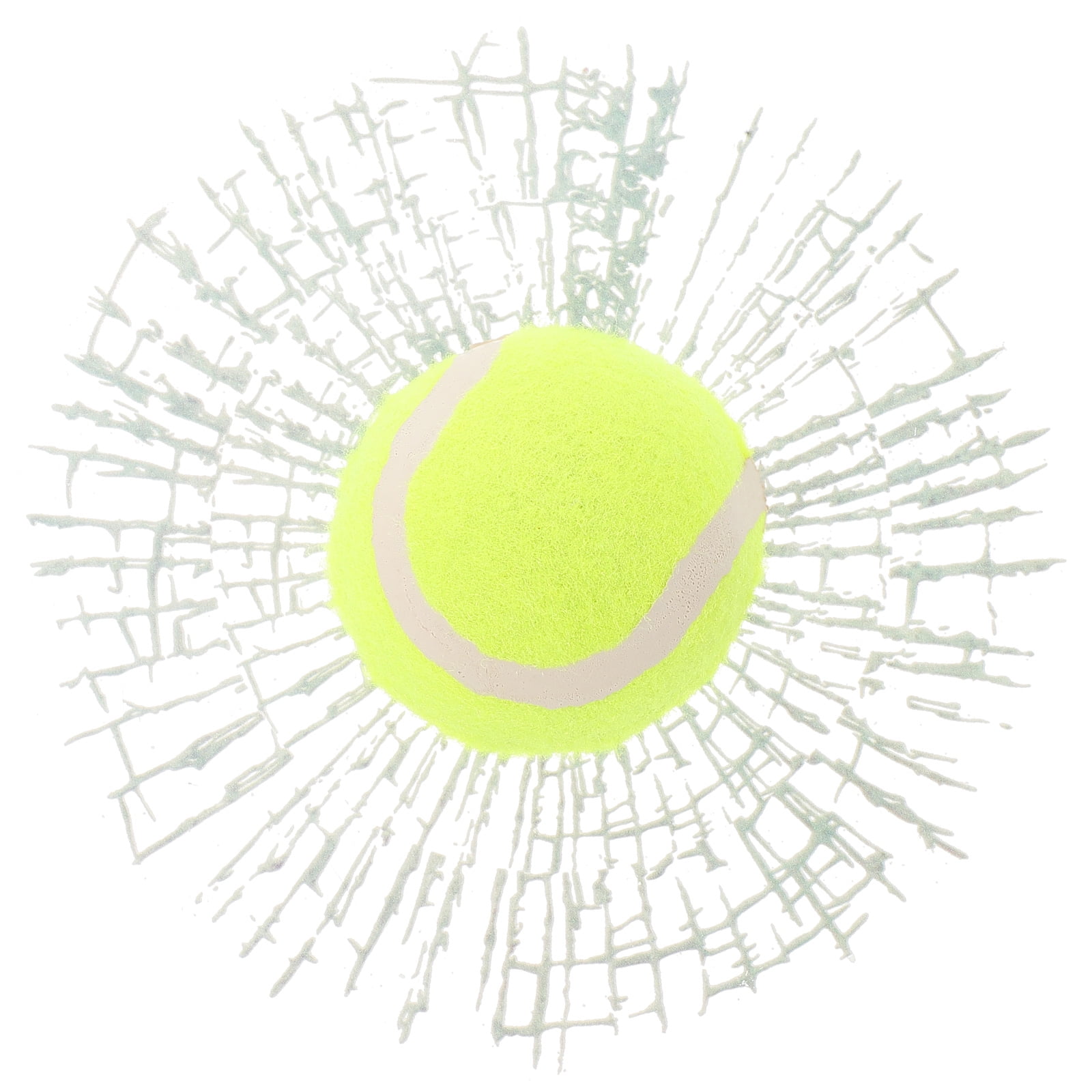 BESTONZON Broken Glass Decal 3D Tennis Car Window Sticker Funny Broken ...