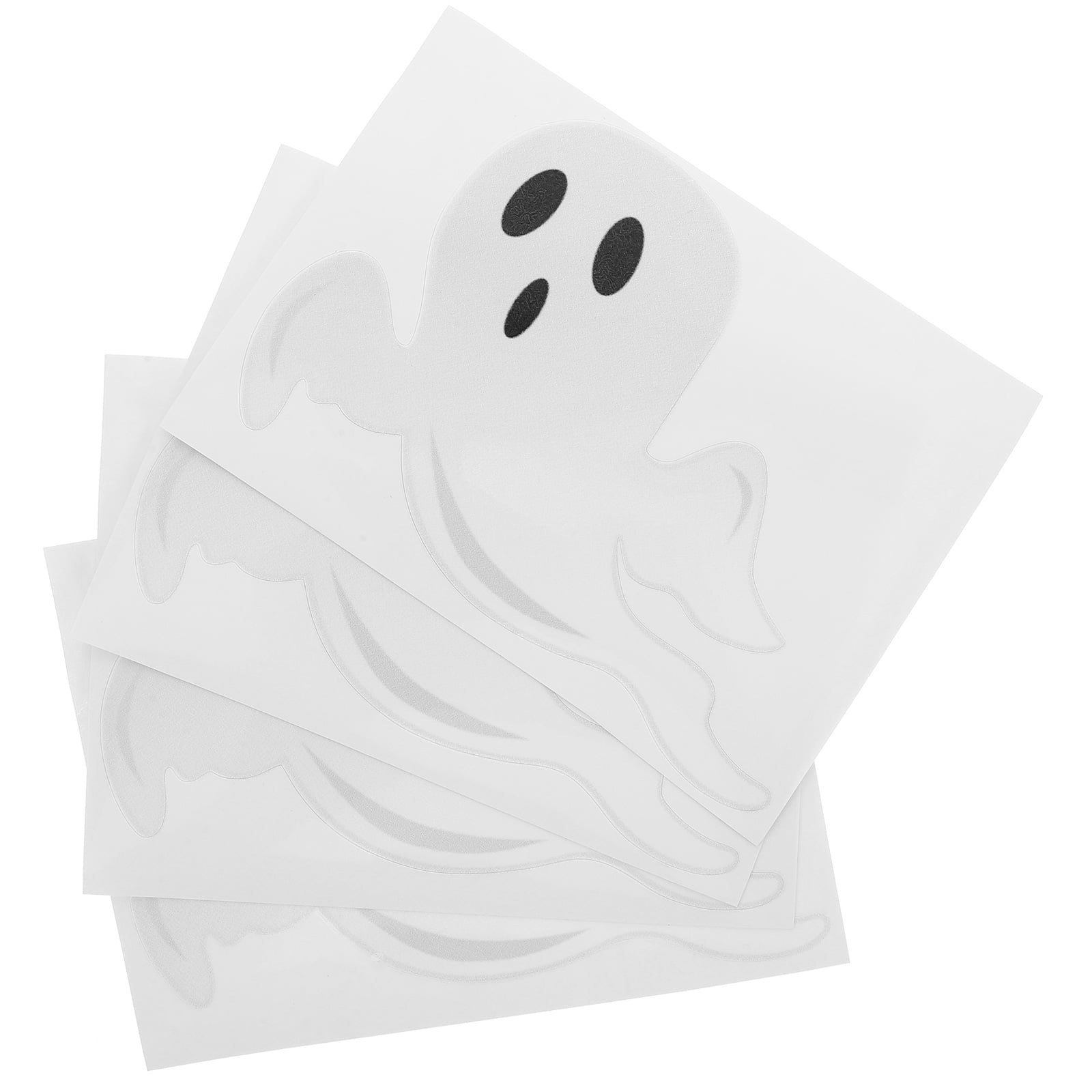 BESTONZON 4Pcs White Ghost Wall Decals for Car Windows Durable Spooky ...