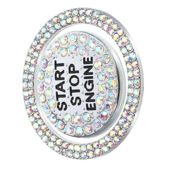 BESTONZON Car Ignition Protector Bling Design Zinc Alloy Multi Colored ...
