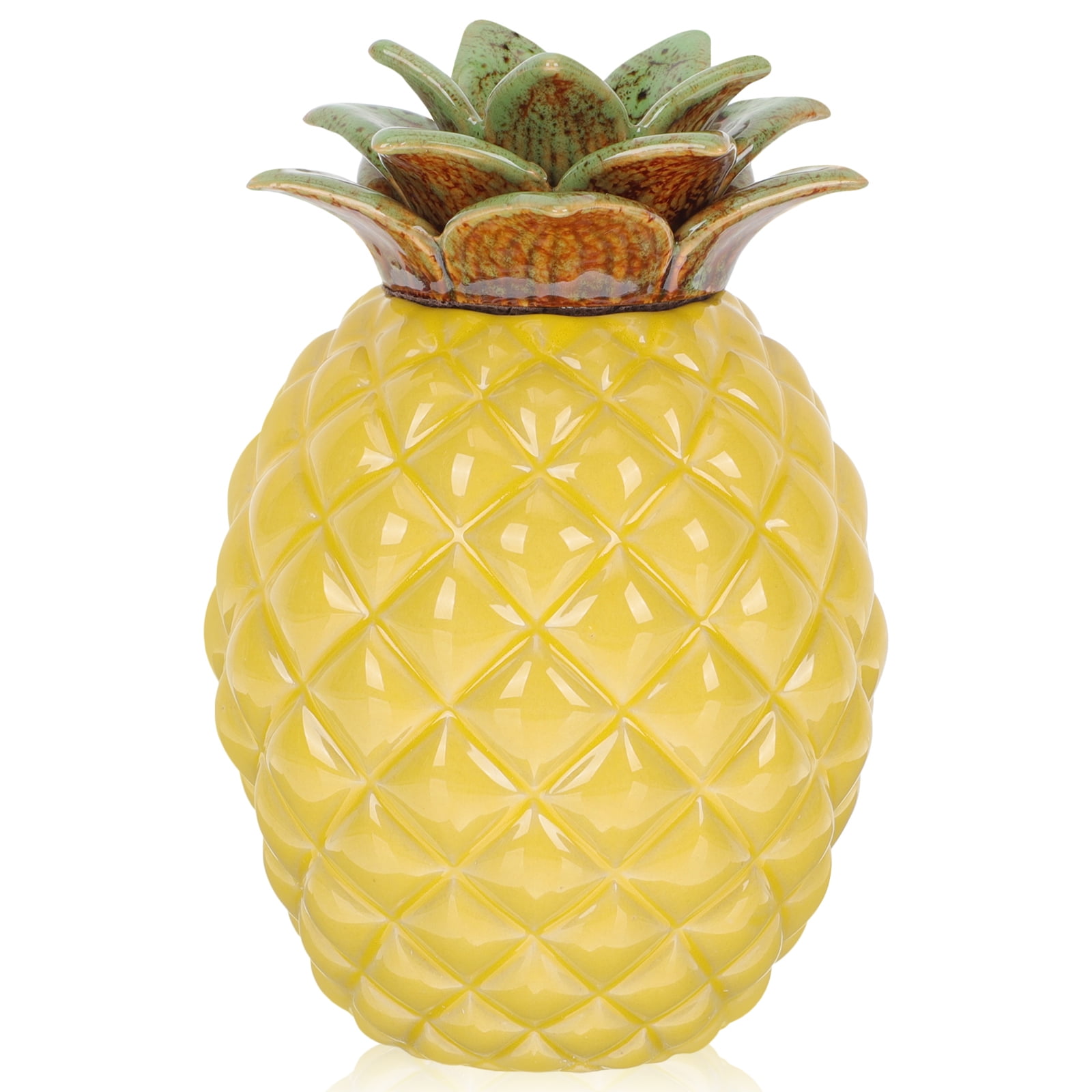 BESTONZON Ceramic Pineapple Shape Tea Storage Jar Tea Canister Ceramic ... BESTONZON Ceramic Pineapple Shape Tea Storage Jar Tea Canister Ceramic ...