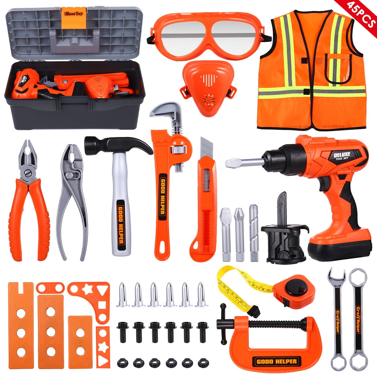 BESTONZON Children Tool Set Play Tools For Children Assorted Color ...