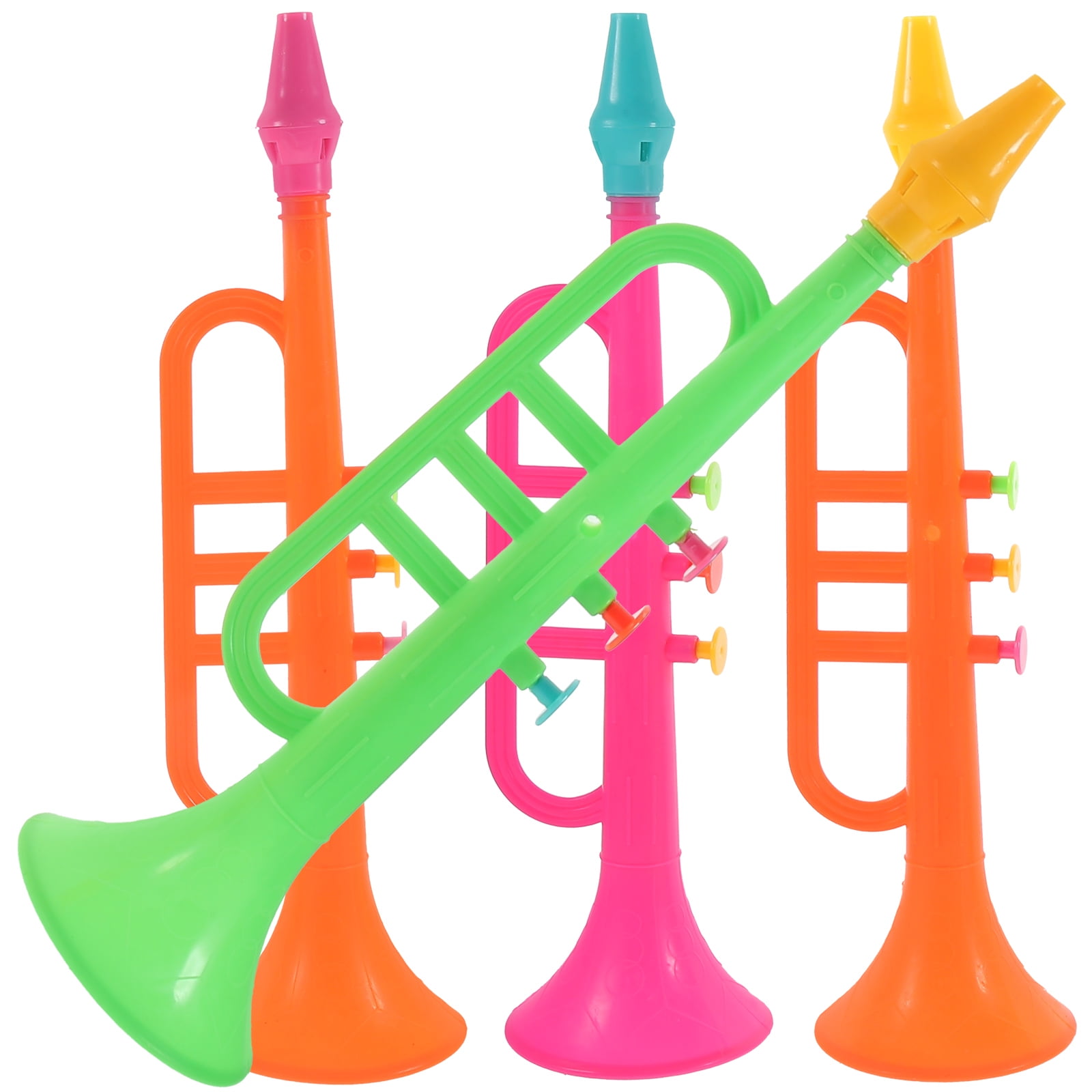 BESTONZON Compact Plastic Trumpet for Kids Playing Assorted Color Small ...