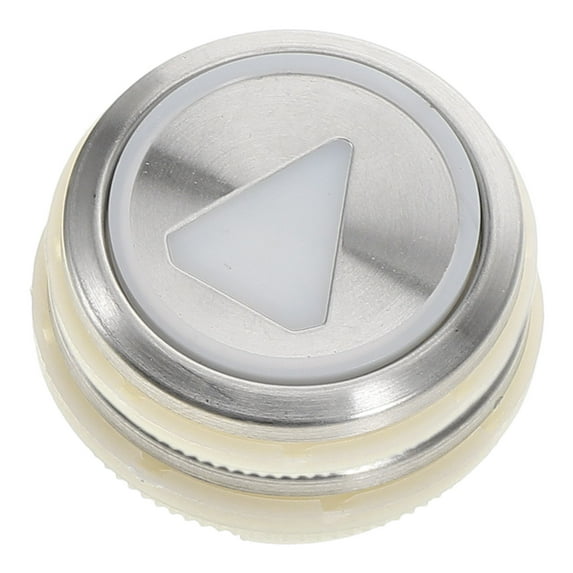 BESTONZON 2Pcs Elevator Warning Bell Button Silver Round Stainless ...
