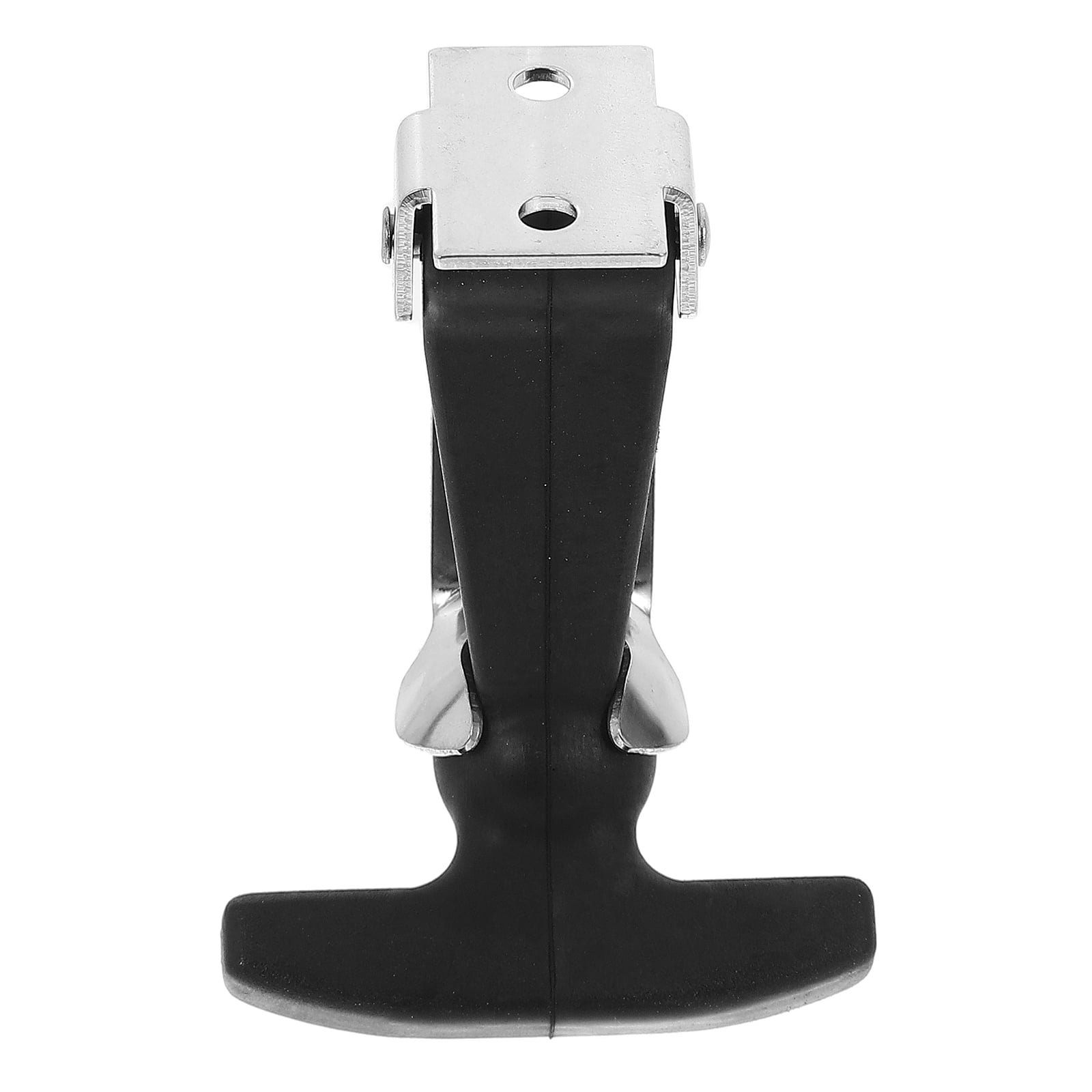 BESTONZON Flexible Rubber T Handle Draw Latch 1Set Black Stainless ...
