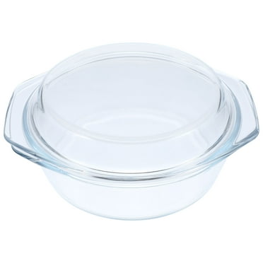 Simax Casserole Dish with Lid Microwave & Oven Safe Clear Glass ...