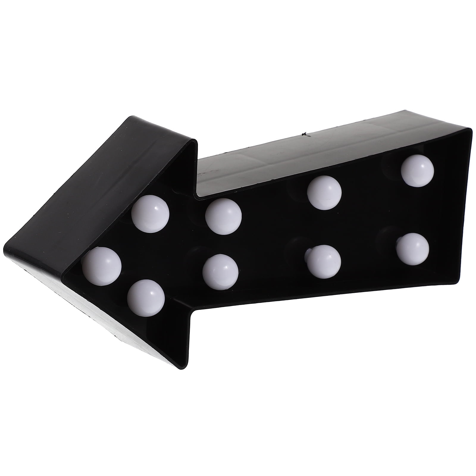 BESTONZON Arrow Lighted Sign Wall Decor Black Abs 1Set For Birthday ...