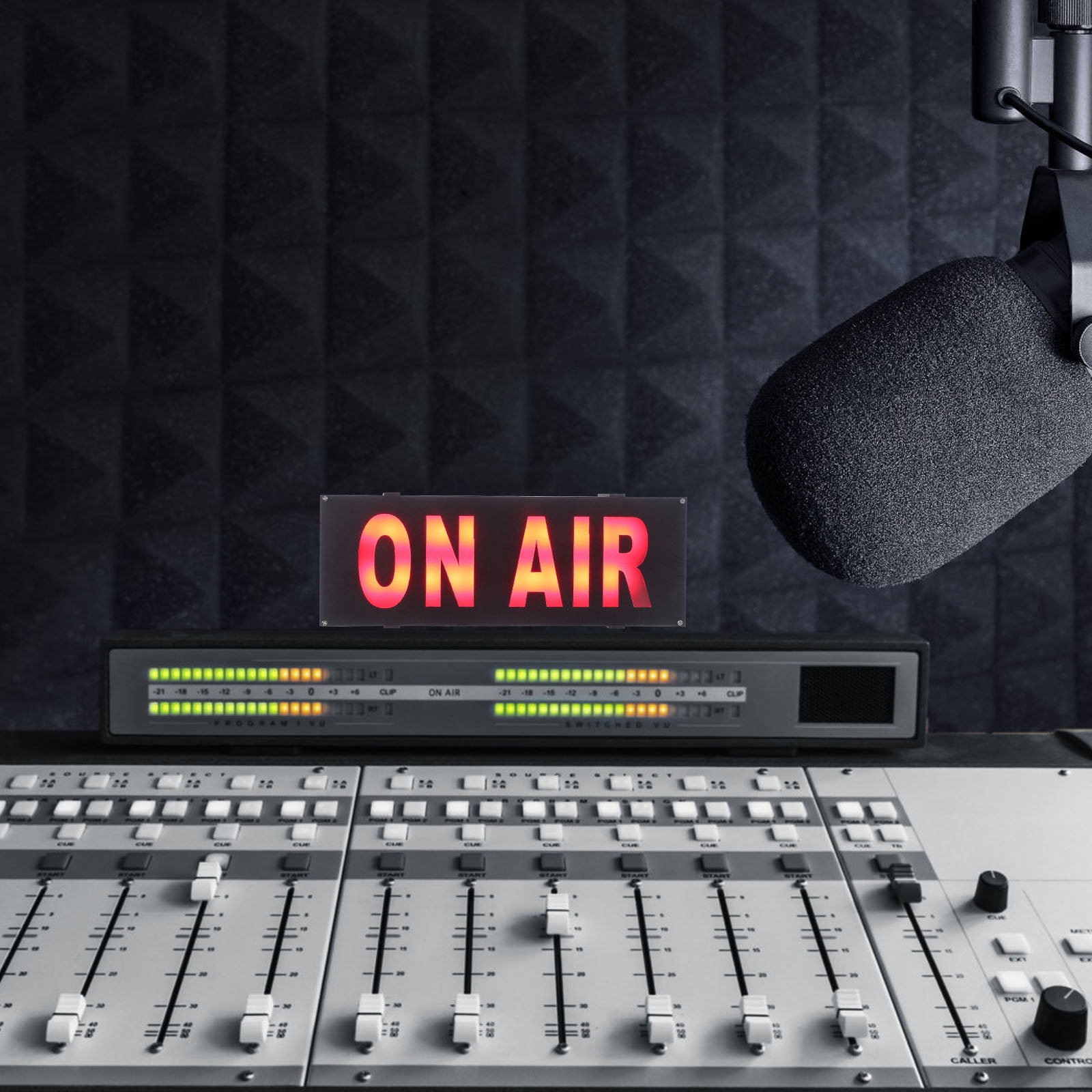 BESTONZON LED Warning Sign Plastic Red for Night Lighting 1Set ...