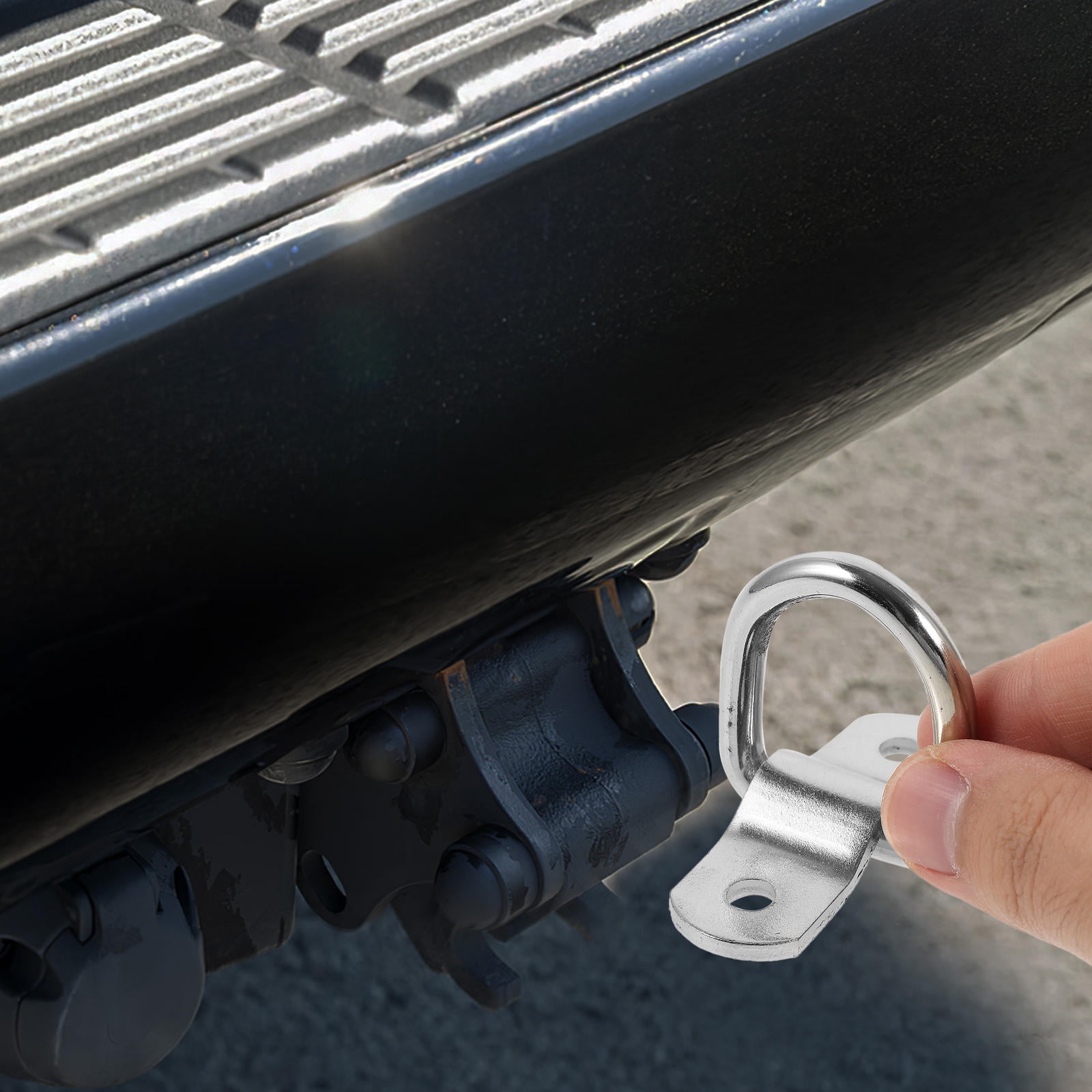 BESTONZON Heavy Duty D Rings Cargo Fixation D Shaped Silver 1 Set - Walmart.com