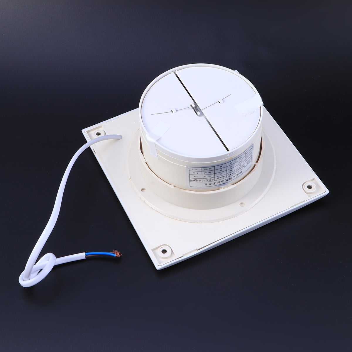 BESTONZON Portable Extractor Fan Bathroom KHG-100 ABS Humidity Removal ...