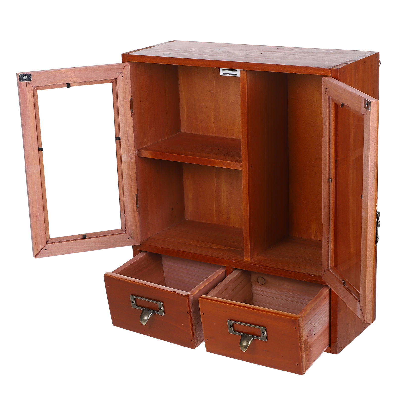 BESTONZON Small Wall Storage Cabinet Wooden Bedside Storage Cabinet Use 1Set - Walmart.com