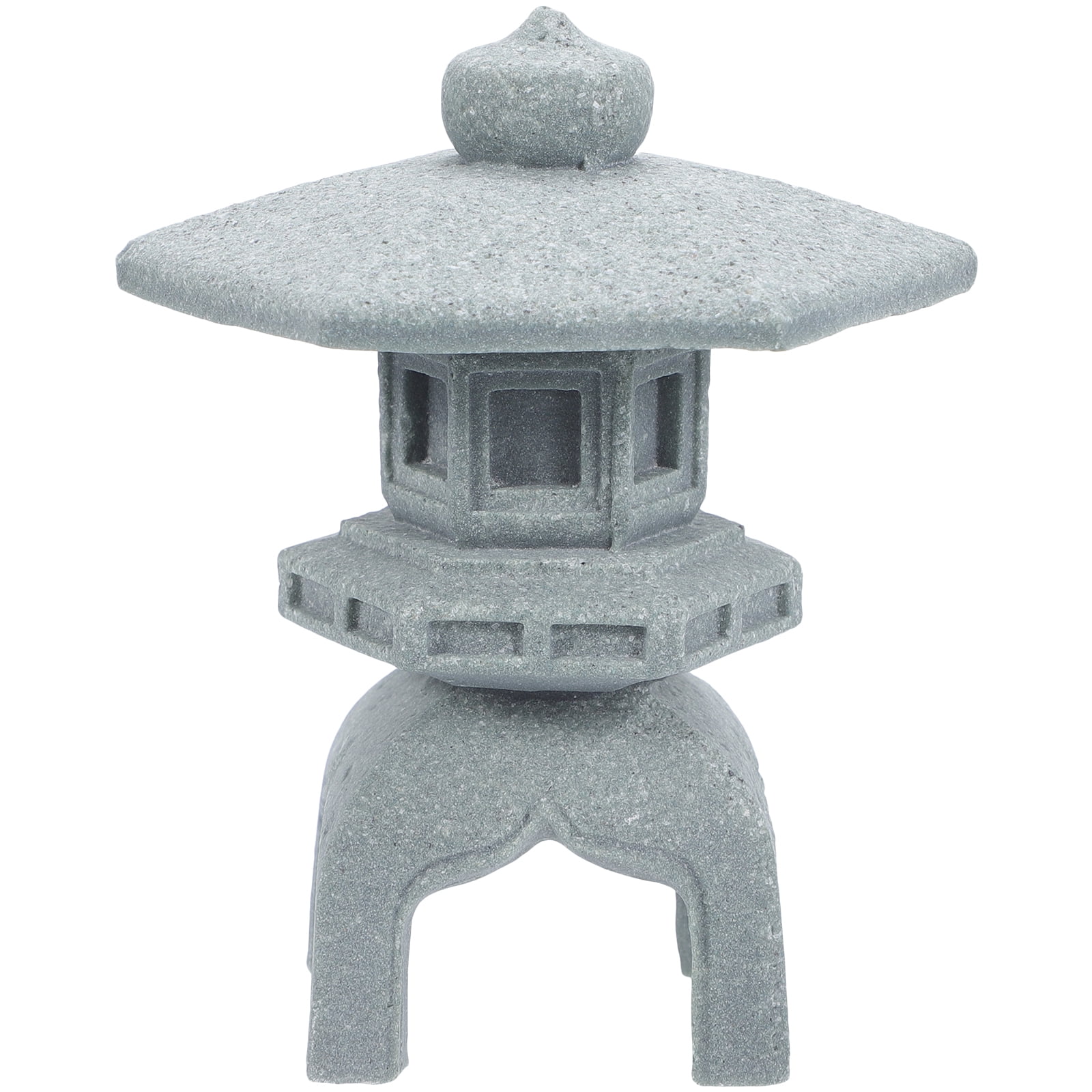 BESTONZON Stone Pagoda Mini Statue Stone Lantern Chinese Style Pagoda ...