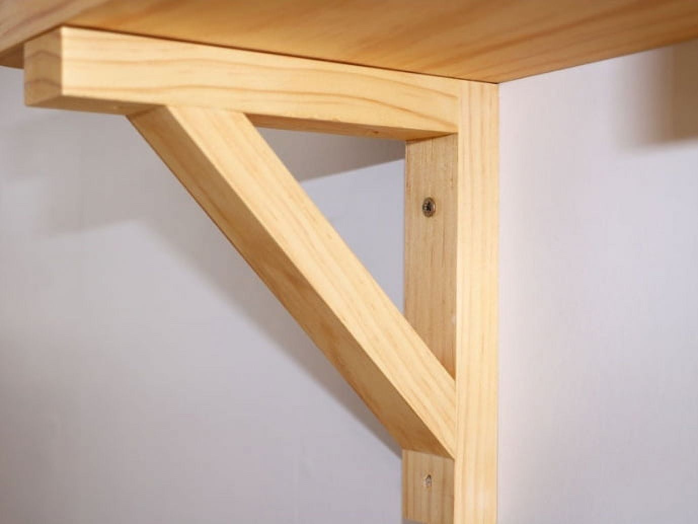 Homoyoyo Triangle Shelving Brackets Triangle Wood Shelf Bracket Beige ...