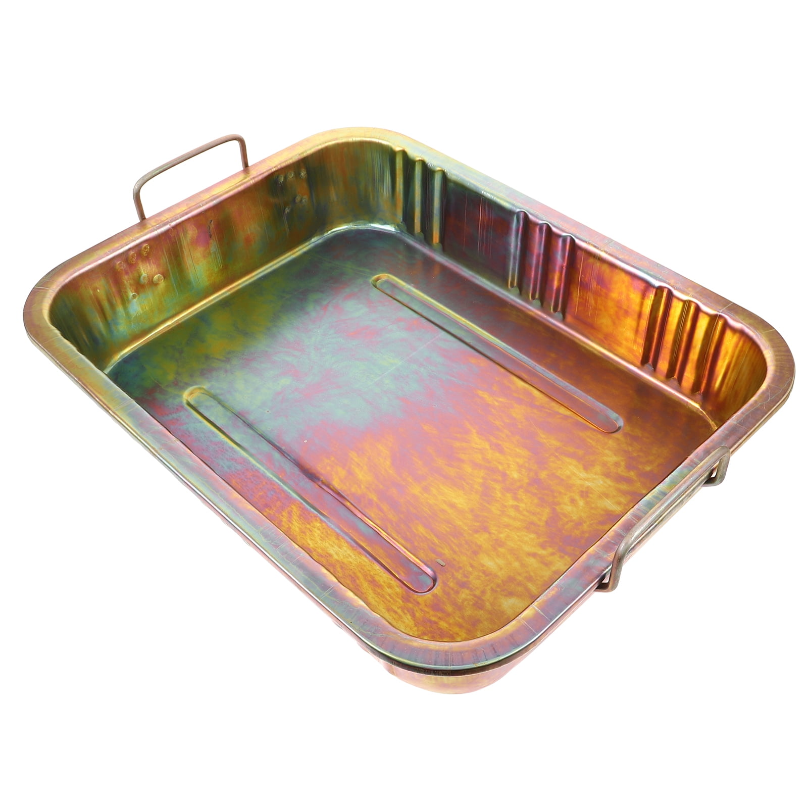 BESTONZON Multi Color Steel Oil Drain Pan for Car Engine and Storage ...