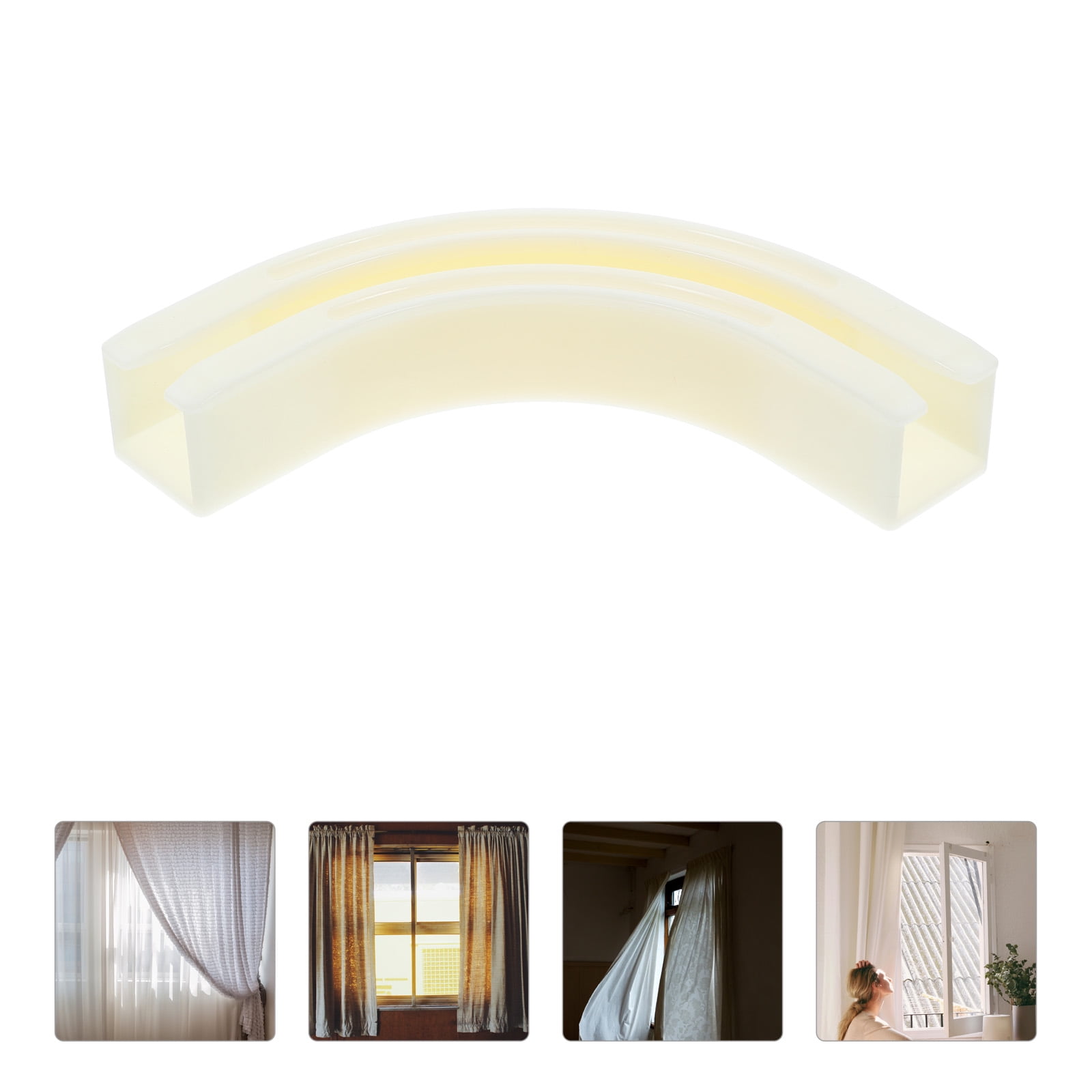 BESTONZON Curtain Track Connector ABS Beige for Home Use Stylish Design ...