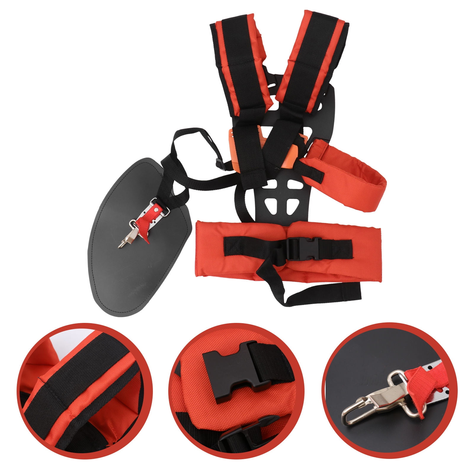 BESTONZON Trimmer Harness W Shape Labor Saving Orange 1 Set - Walmart.com