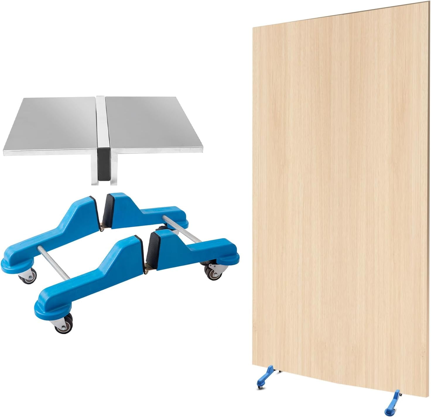 BESTOOL Panel Dolly, Door Dolly with Wheels, Adjustable Clamp Panel Cart Variable Transport and ...