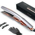 BESTOPE Hair Straightener and Curler 2 in 1, Professional Ceramic Flat ...
