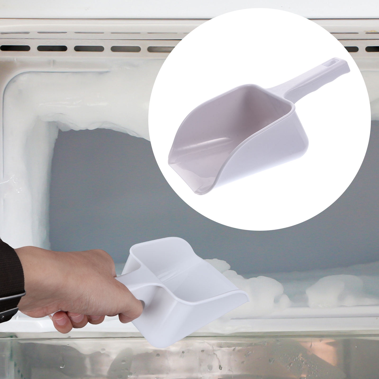 BESTOYARD Mini Ice Scoop for Freezer Ice Scoop White 1 Pc Abs ...