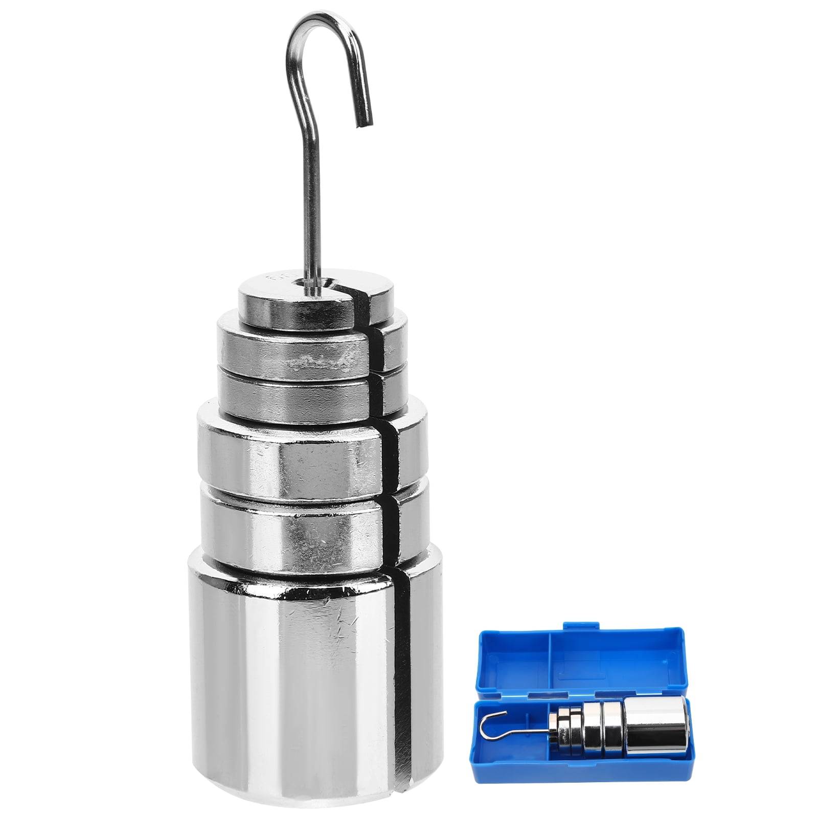BESTOYARD 1 Set Silver Hooked Weights Set Slotted Mass for Teaching ...