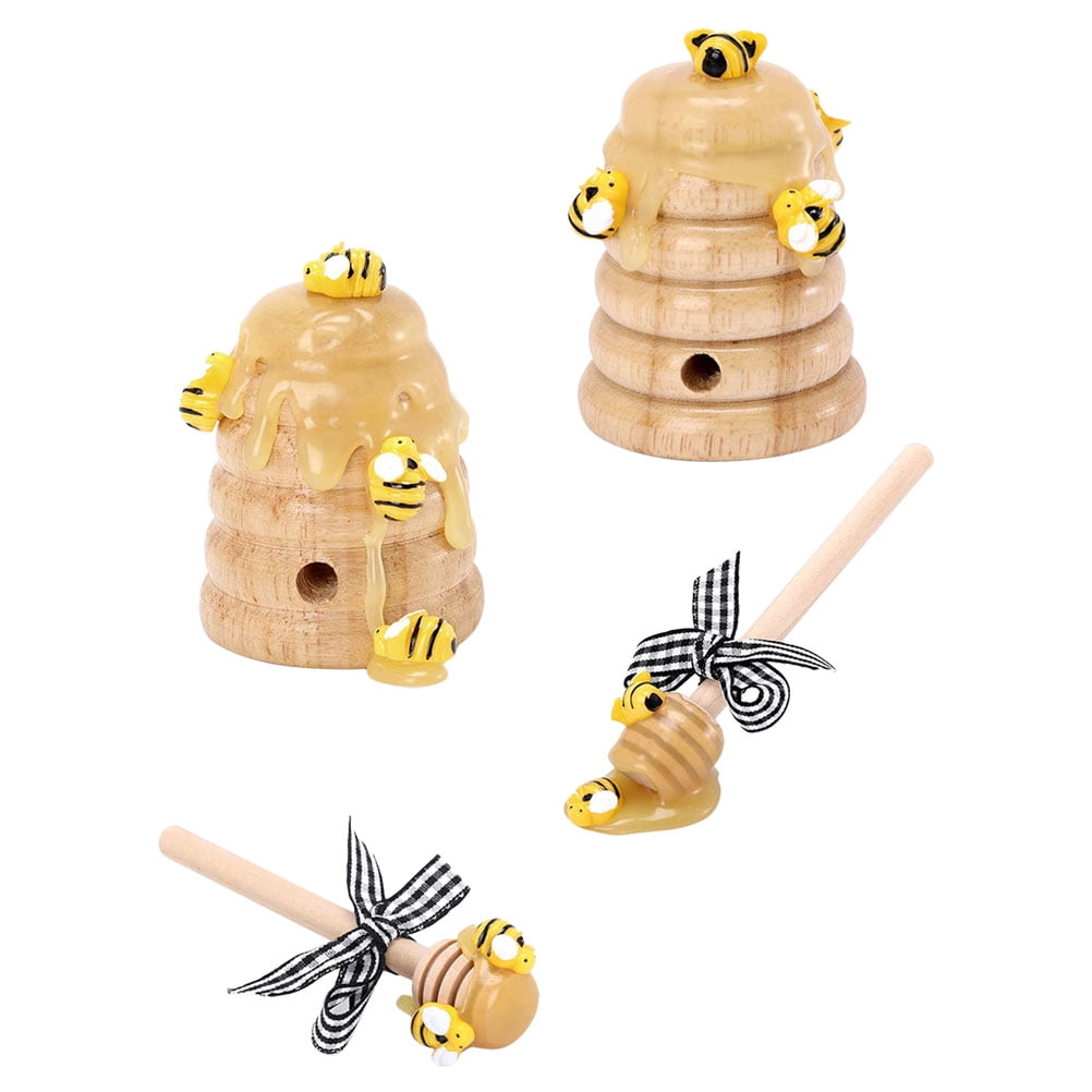 BESTOYARD 1 Set of Beehive Decorative Brown Wooden Decoration for Bee ...