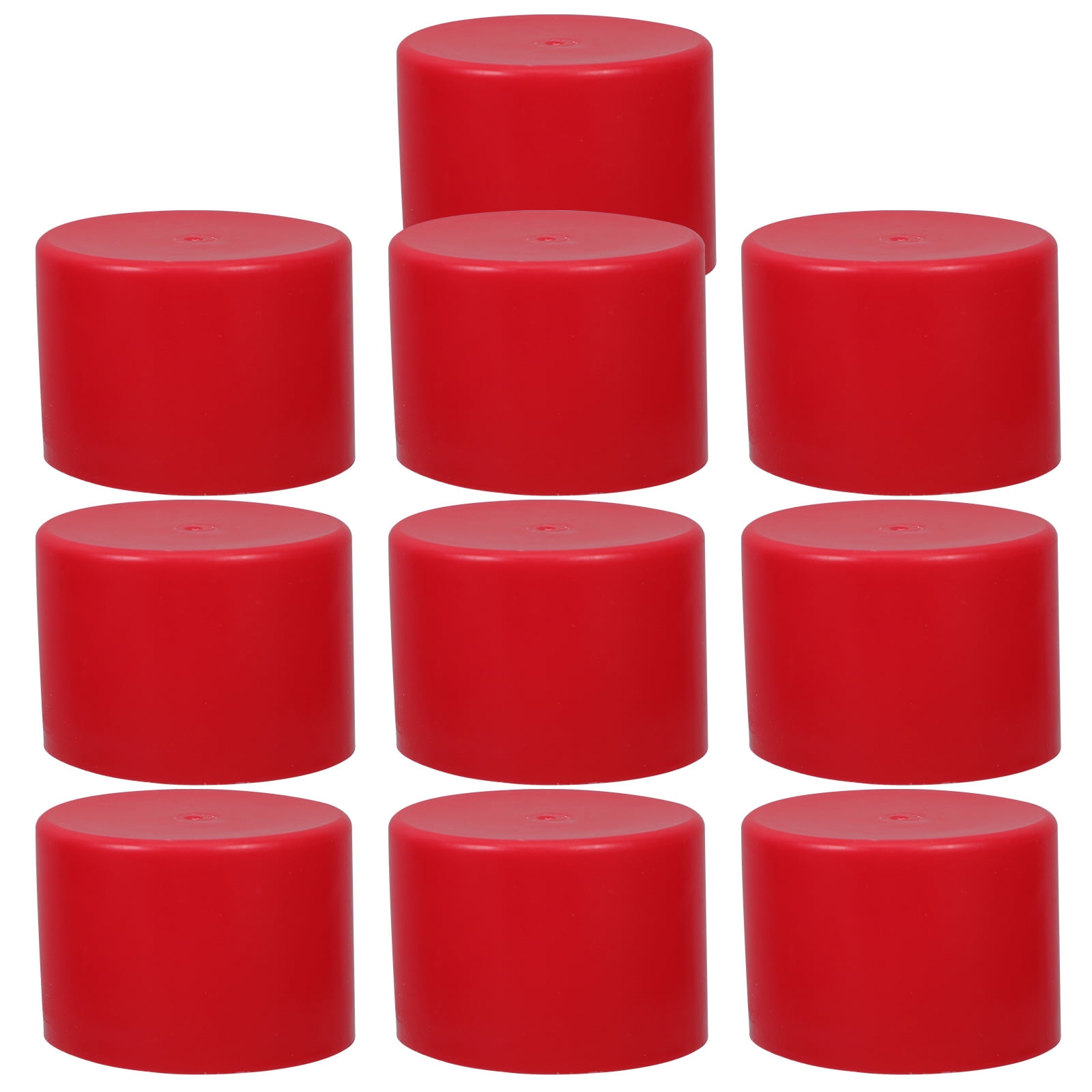 BESTOYARD End Cap Red PE 10Pcs 1.5In For Indoor Use - Walmart.com