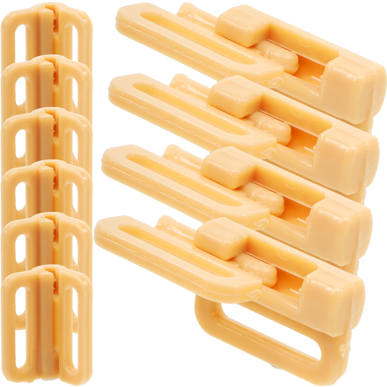 BESTOYARD 100 Sets Bathing Suit Replacement Clasps Khaki Plastic Simple ...