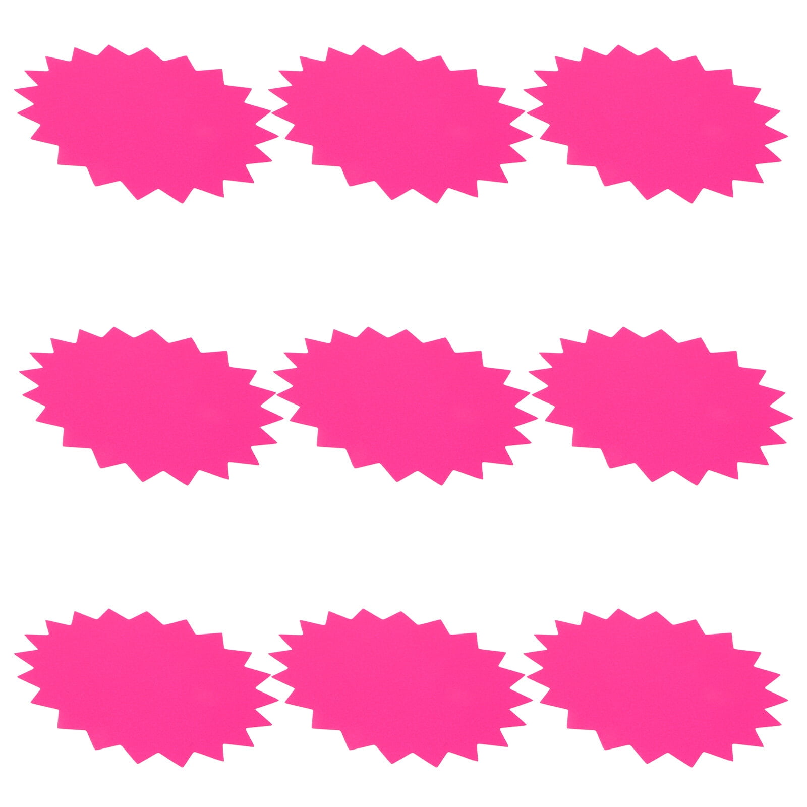 BESTOYARD 100 Sheets Fluorescent Explosion Shaped Retail Labels Bright ...