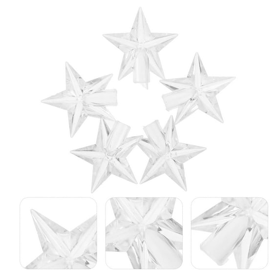 BESTOYARD 100Pcs Star String Light Covers Transparent Plastic Light ...