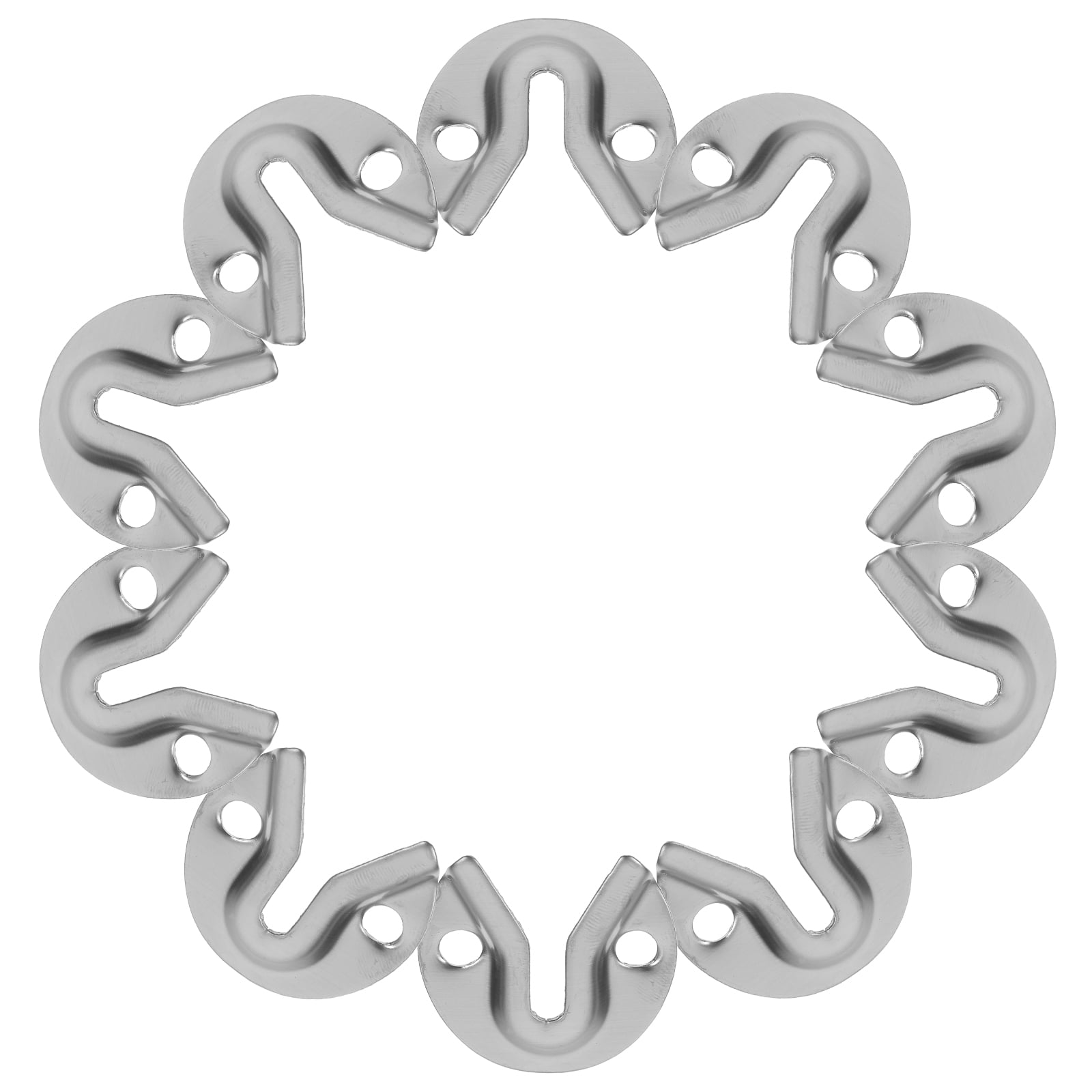 BESTOYARD 10Pcs Interlocking Furniture Connector Silver Iron for Strong ...