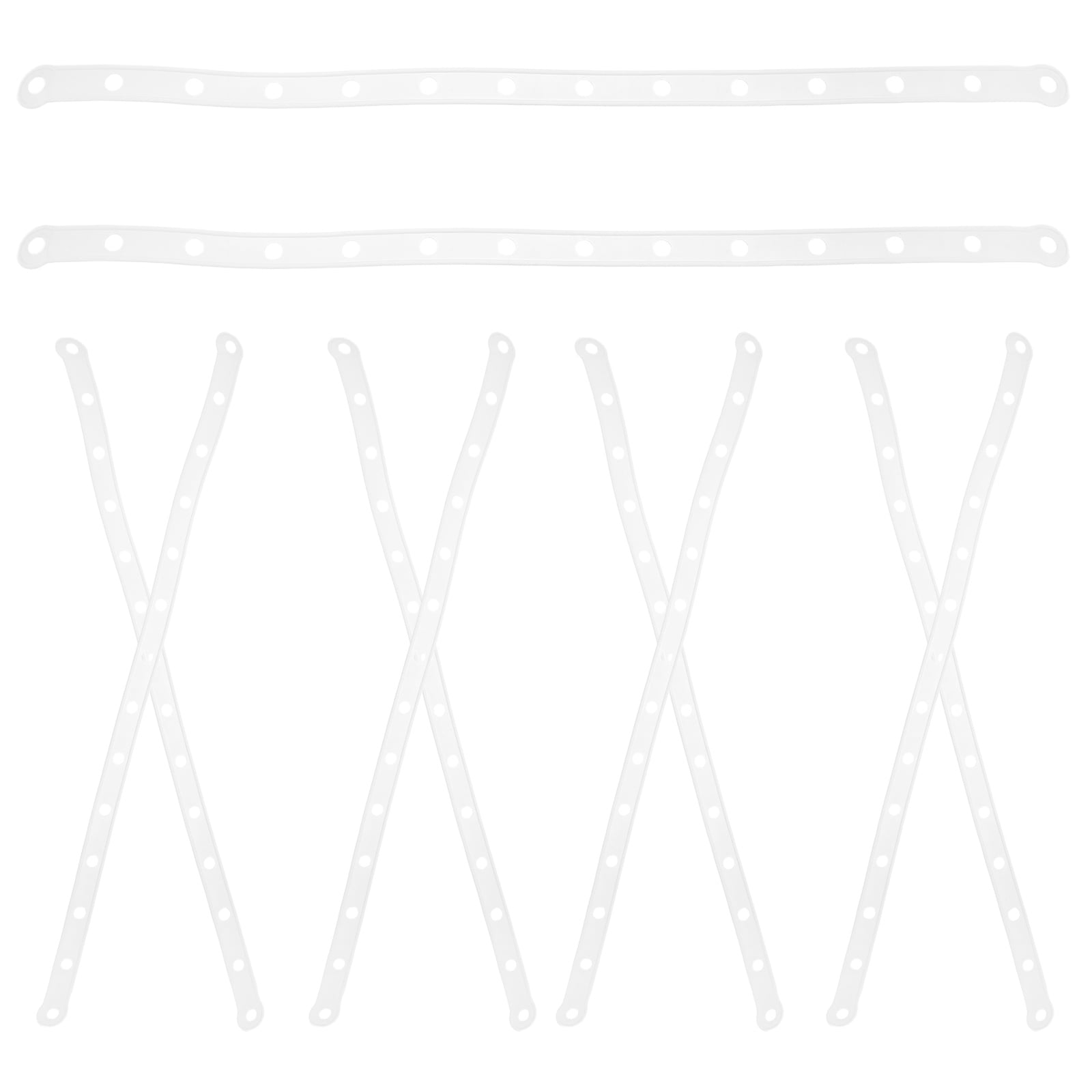 BESTOYARD 10Set Plastic Hanger Strips Heavy Duty for Space Saving in ...